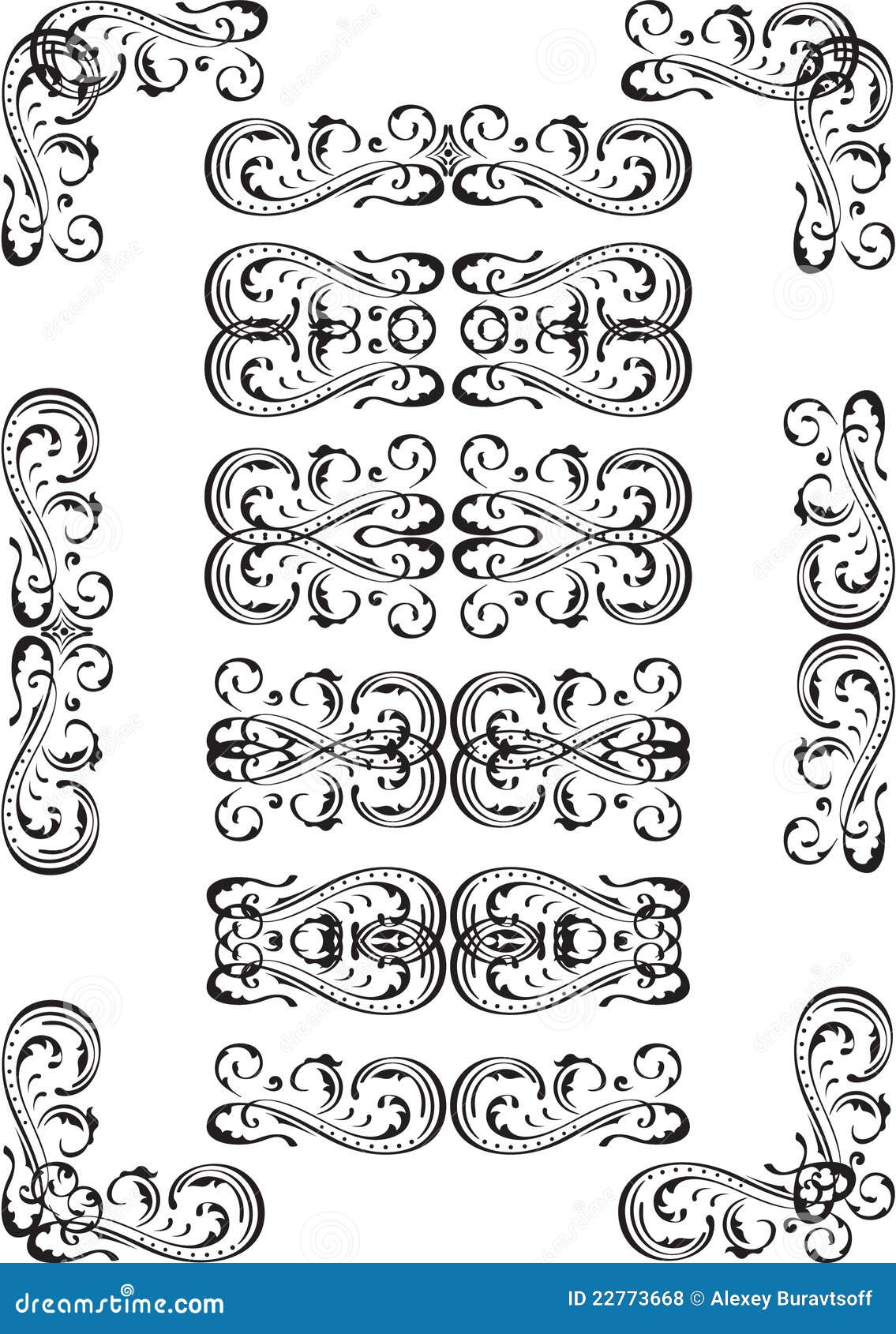 Book ends set stock illustration. Illustration of floral - 22773668