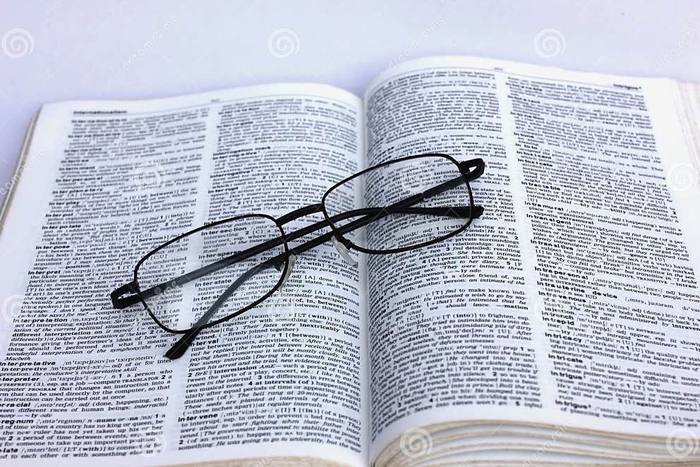 Book and eyeglass stock photo. Image of background, information - 61537764