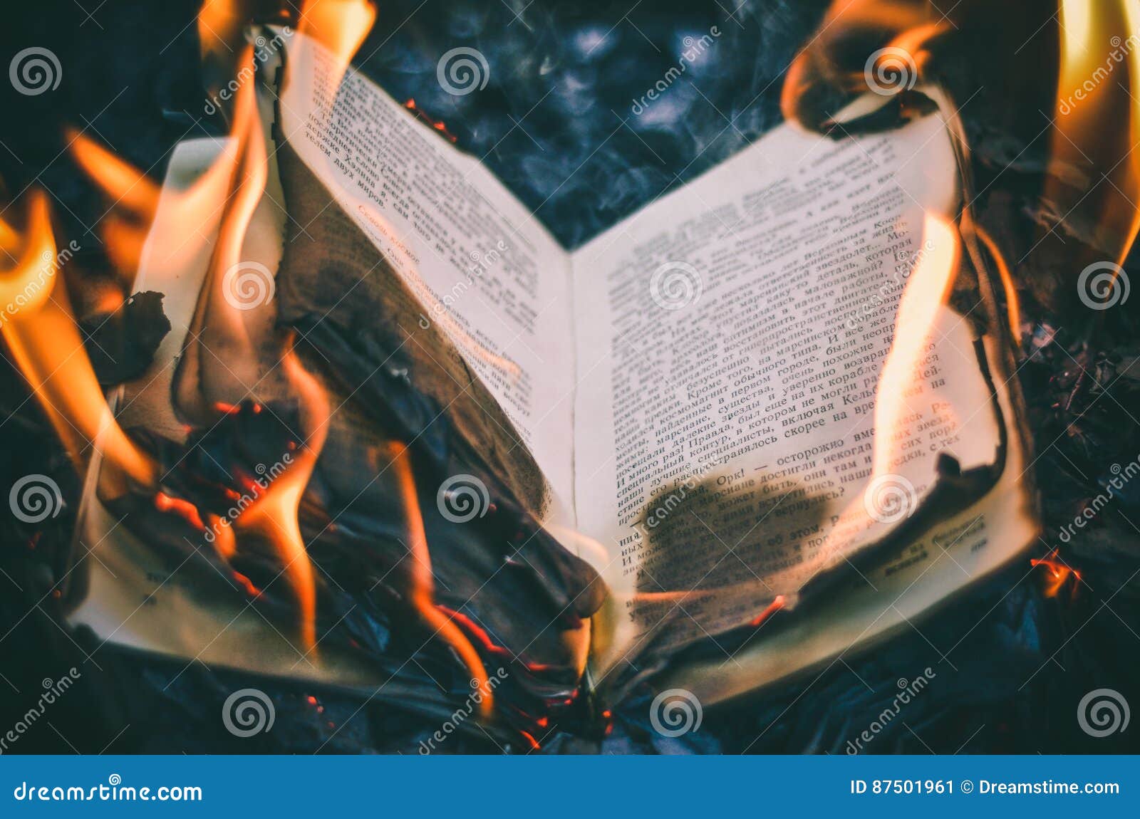Book in the fire stock image. Image of flames, fire, word - 87501961