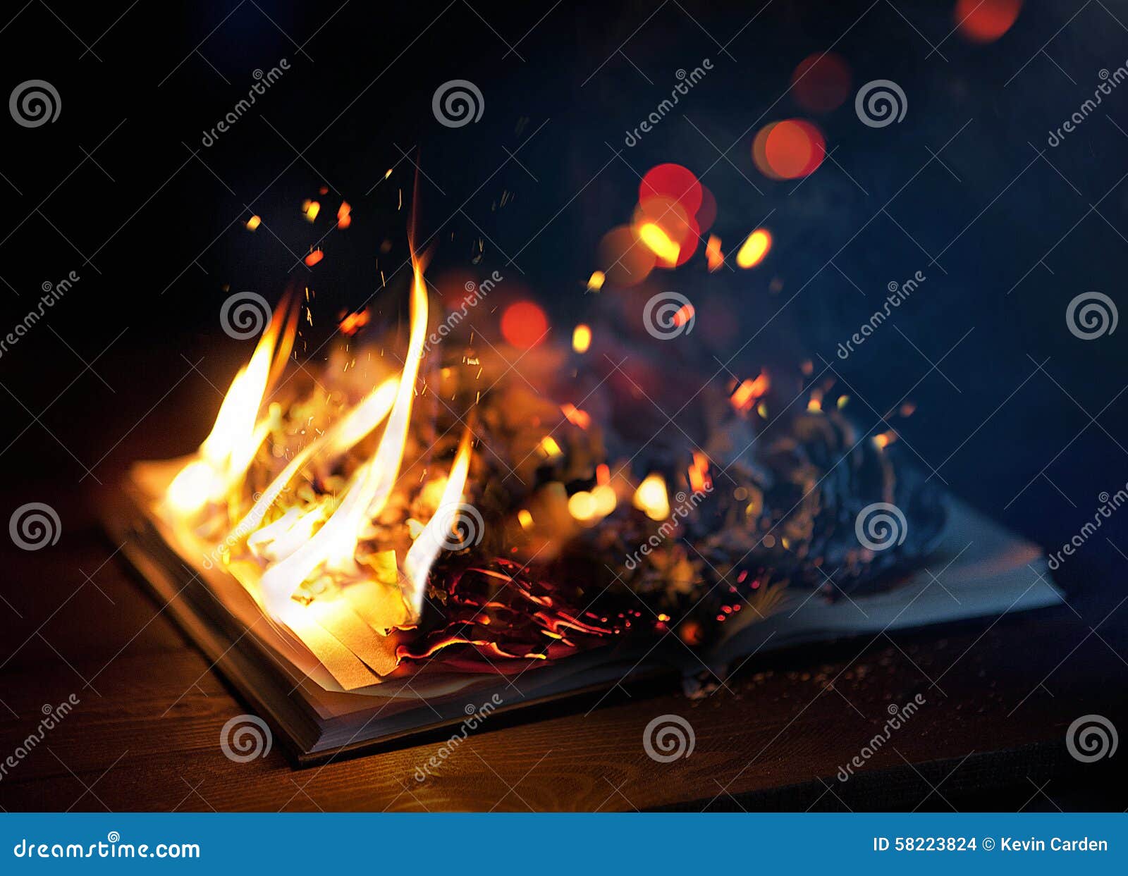 Book on fire stock photo. Image of macro, library, burn - 58223824