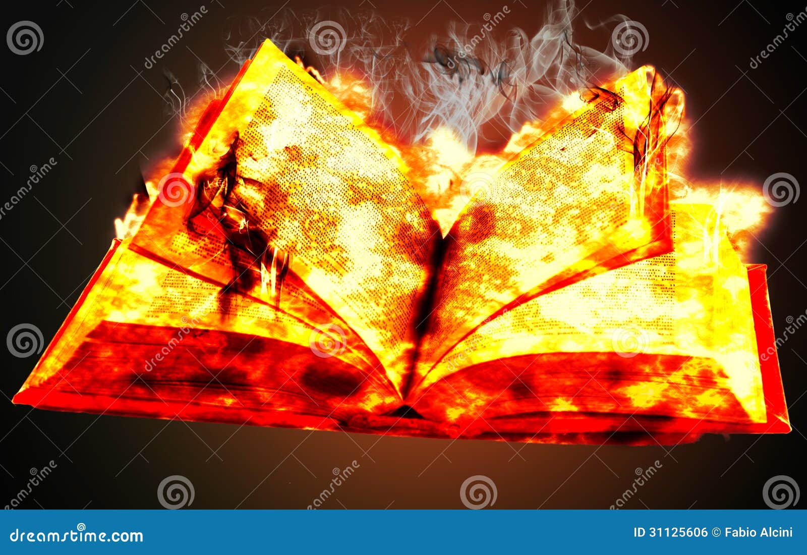 Book on fire stock photo. Image of fire, library, comfortable - 31125606