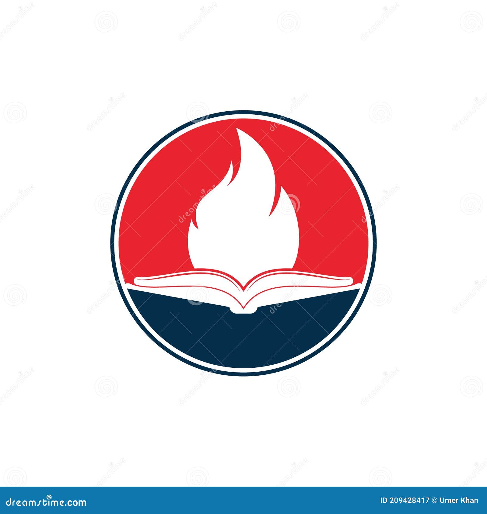 Book Fire Vector Logo Design. Stock Vector - Illustration of blaze ...