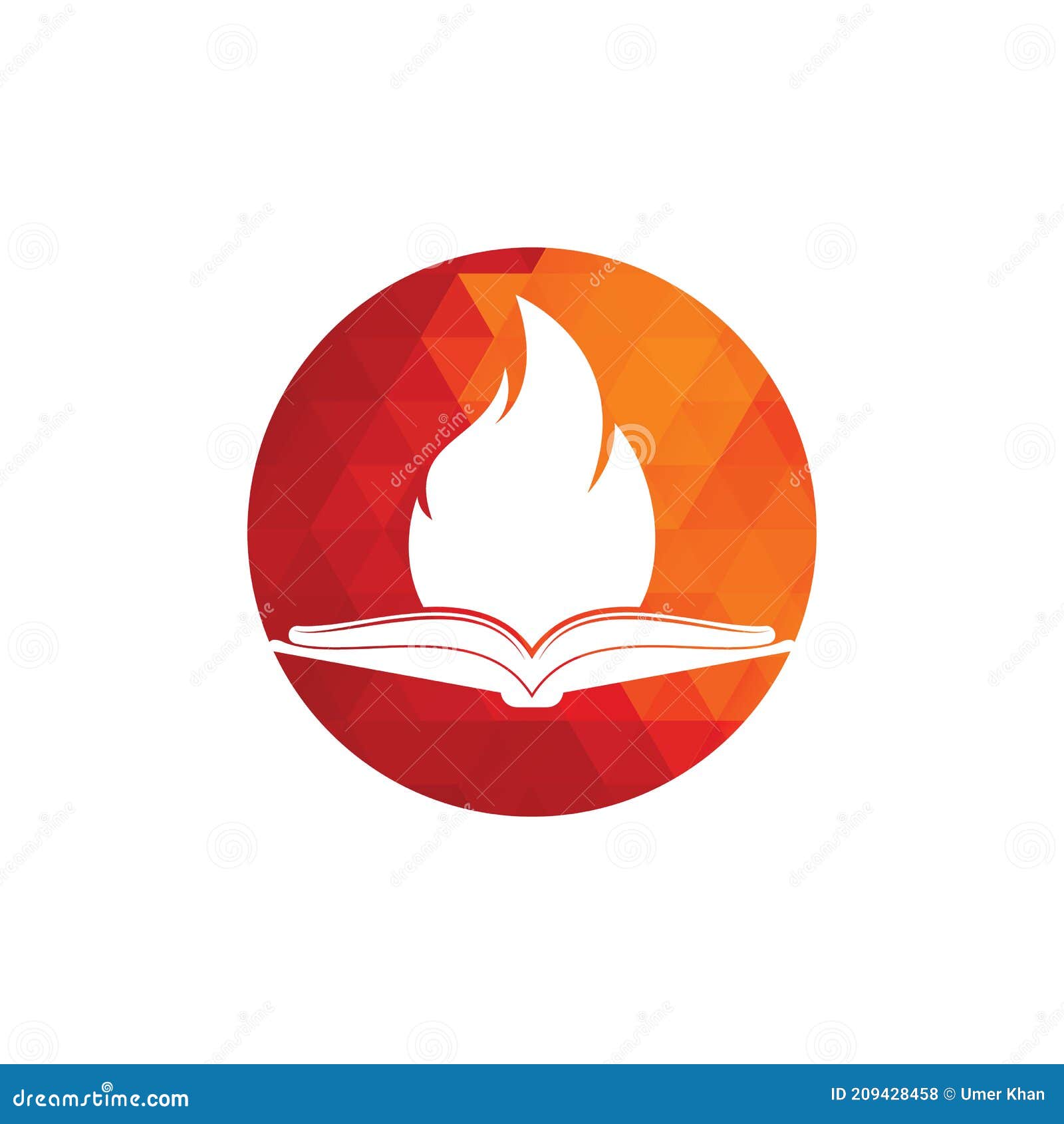 Book Fire Vector Logo Design. Stock Vector - Illustration of flare ...