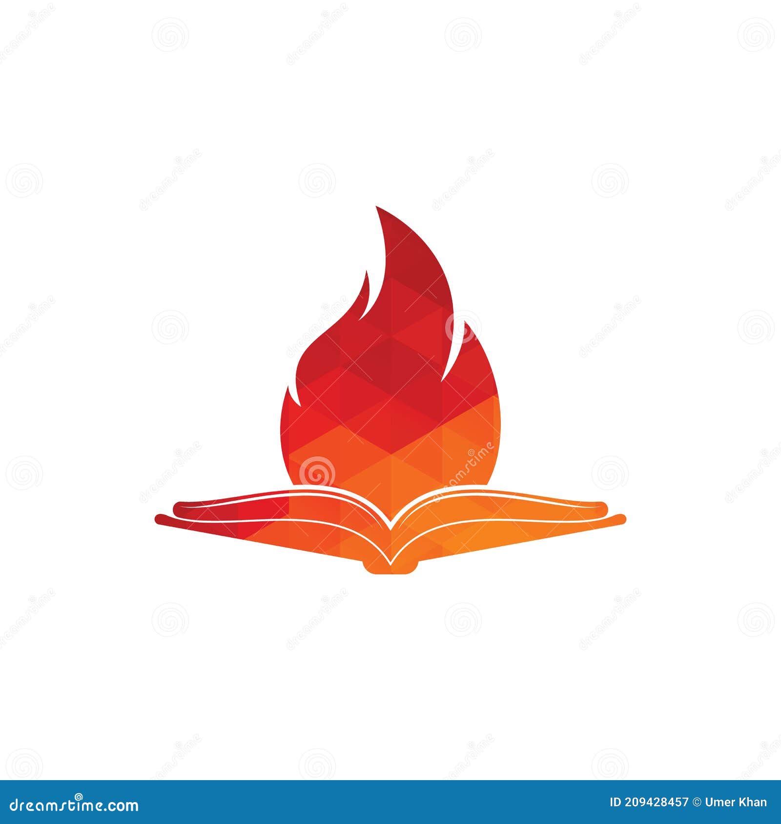 Book Fire Vector Logo Design. Stock Vector - Illustration of logo ...