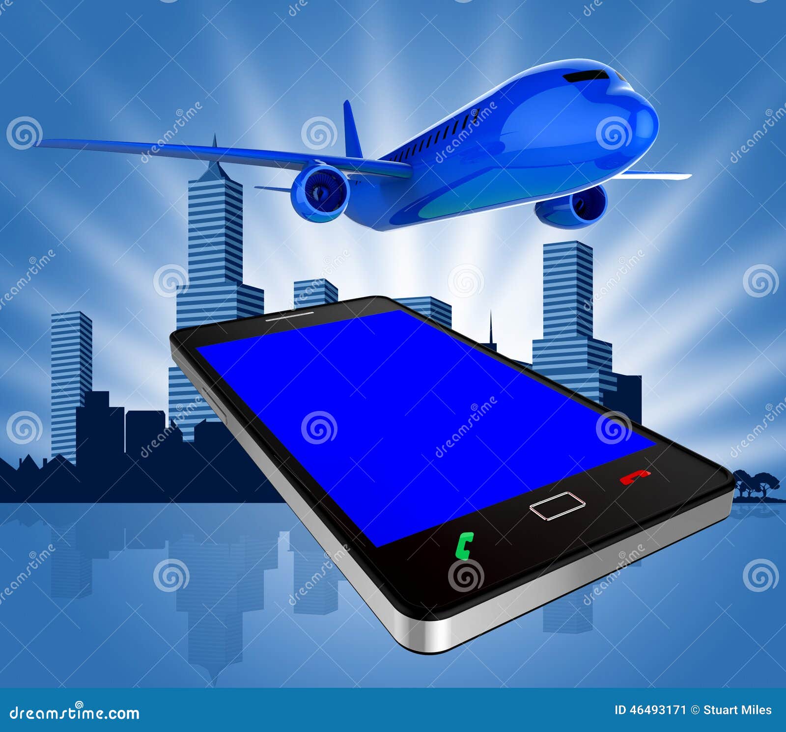 Book Flights Indicates Transportation Jet and Order Stock Illustration ...