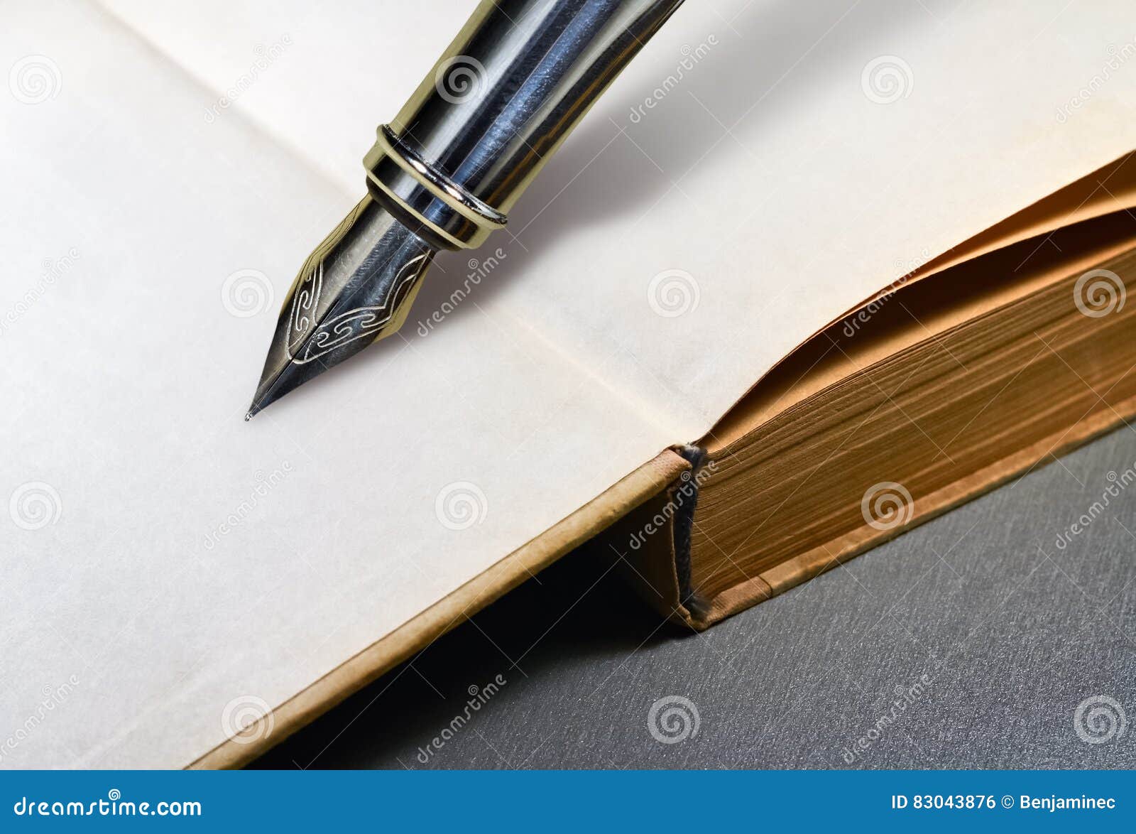 Book and fountain pen stock photo. Image of antique, atristic - 83043876