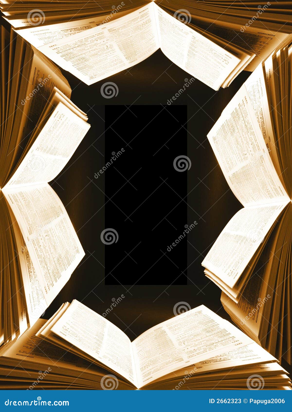 Book frame 2 stock image. Image of border, object, sepia - 2662323