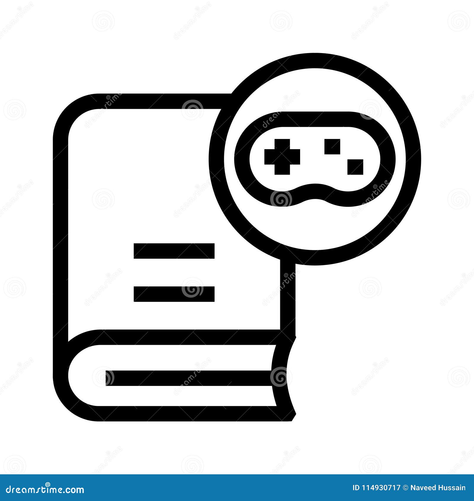 Book game line icon stock illustration. Illustration of strategy ...