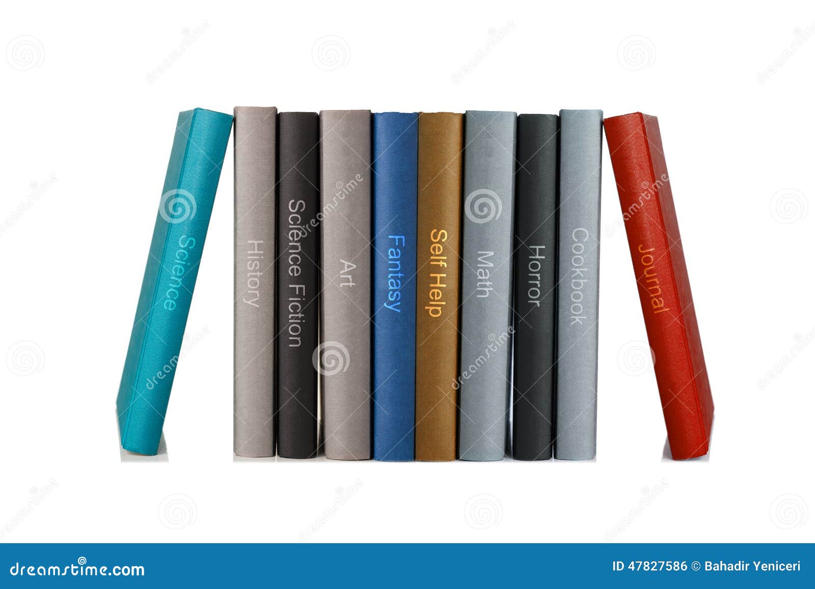Book Genres stock photo. Image of education, isolated - 47827586