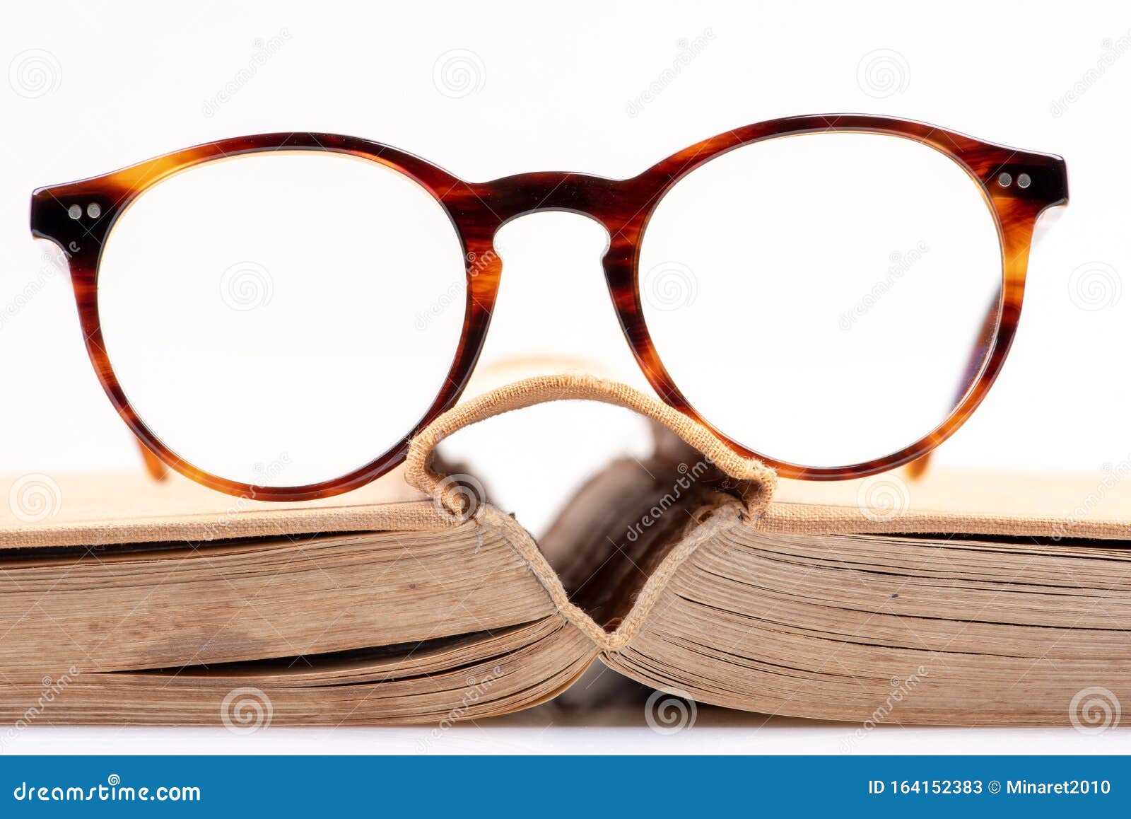 Book and Glasses Concept Studying Stock Image - Image of open ...