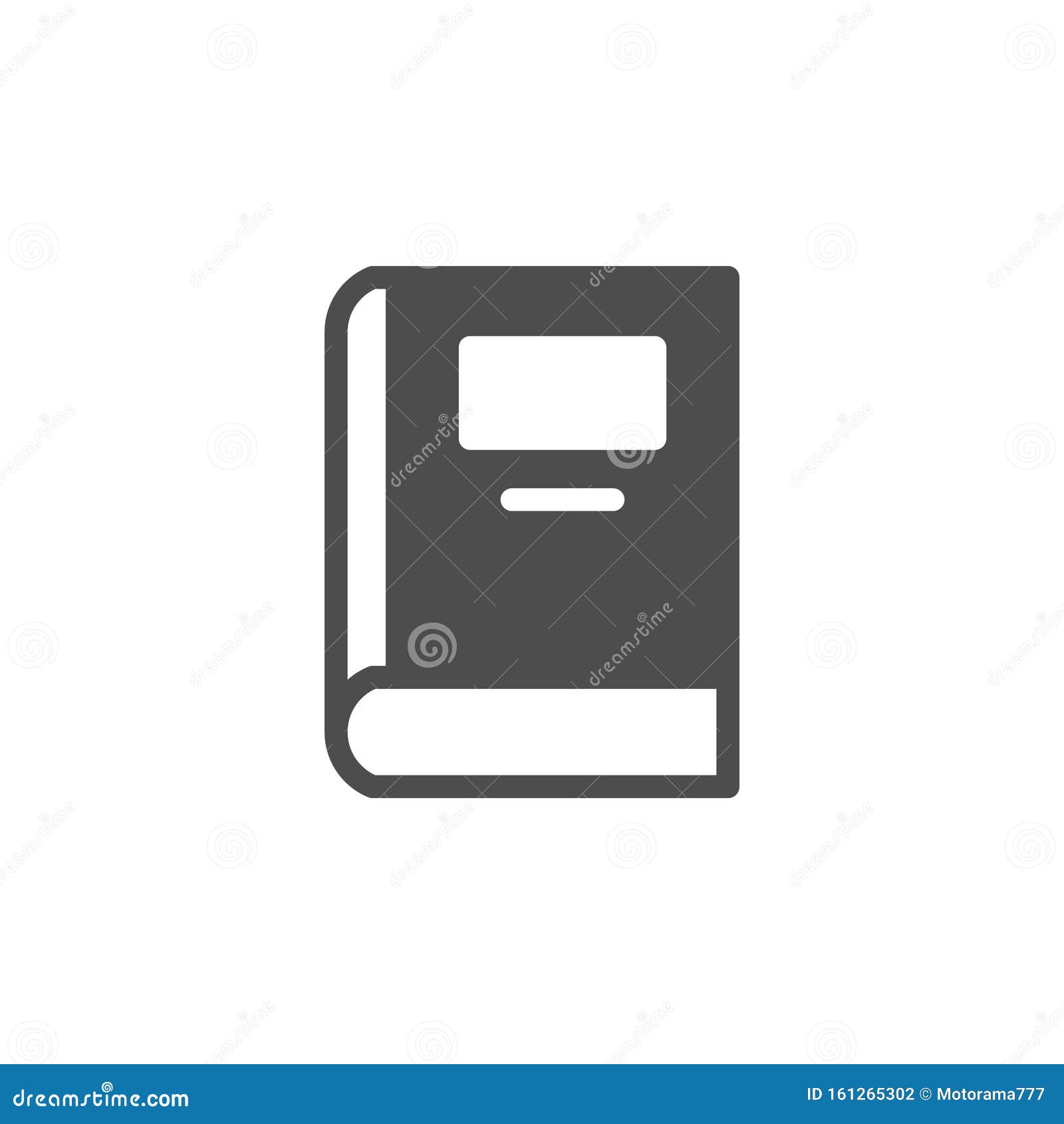 Book Glyph Icon and Education Concept Stock Vector - Illustration of ...