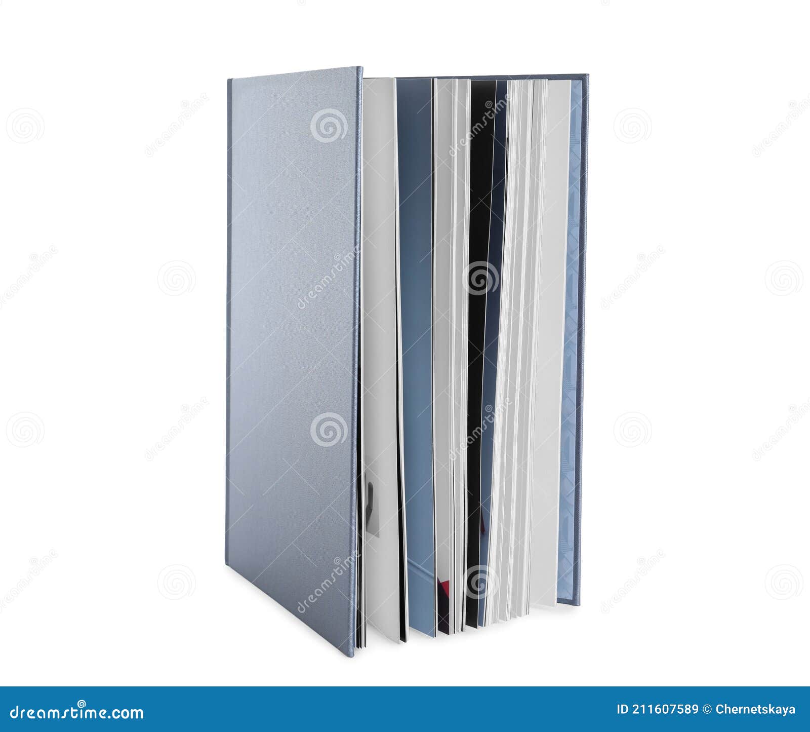 Book with Grey Hard Cover Isolated on White Stock Image - Image of ...