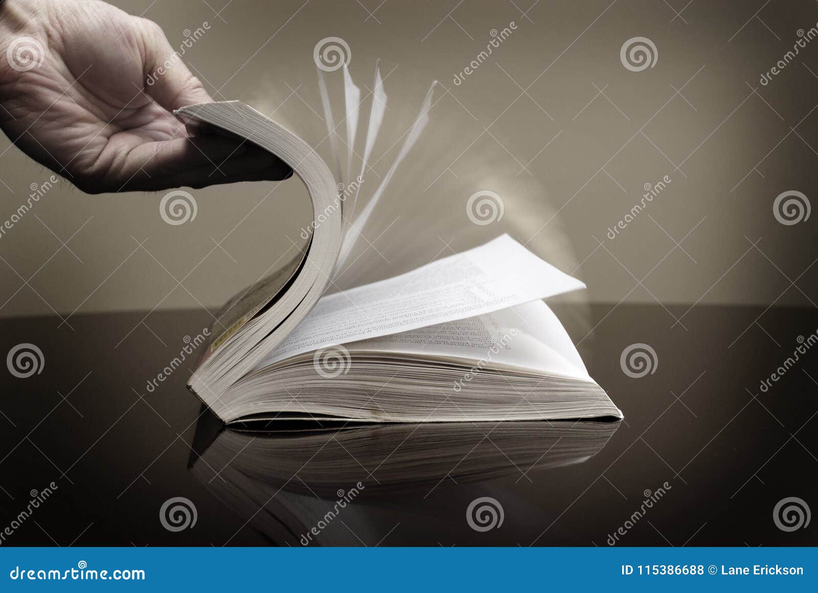 Hand Flipping Through Sheets Of Wall Calendar Stock Photo ...