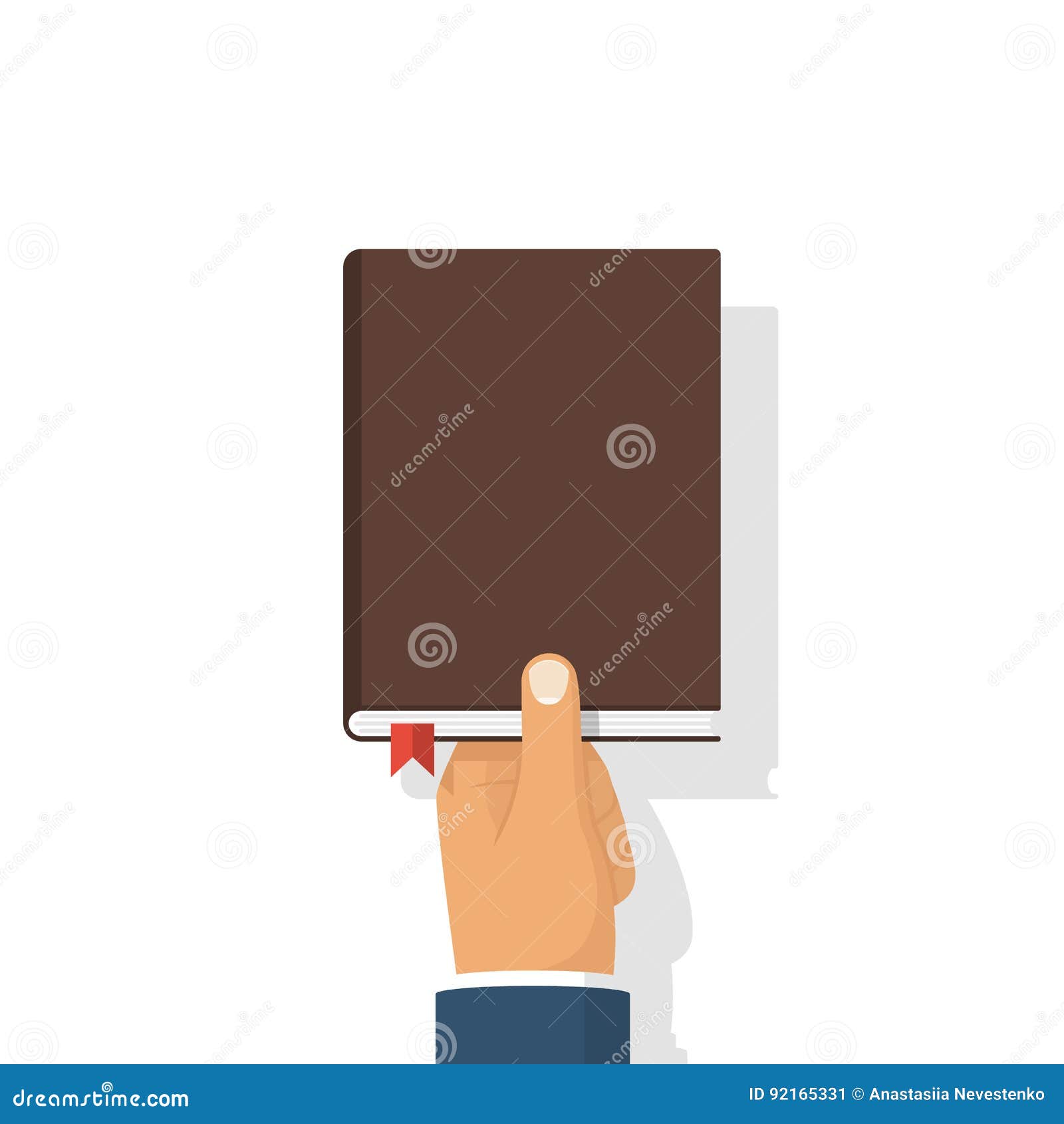 Book in hands vector stock vector. Illustration of note - 92165331