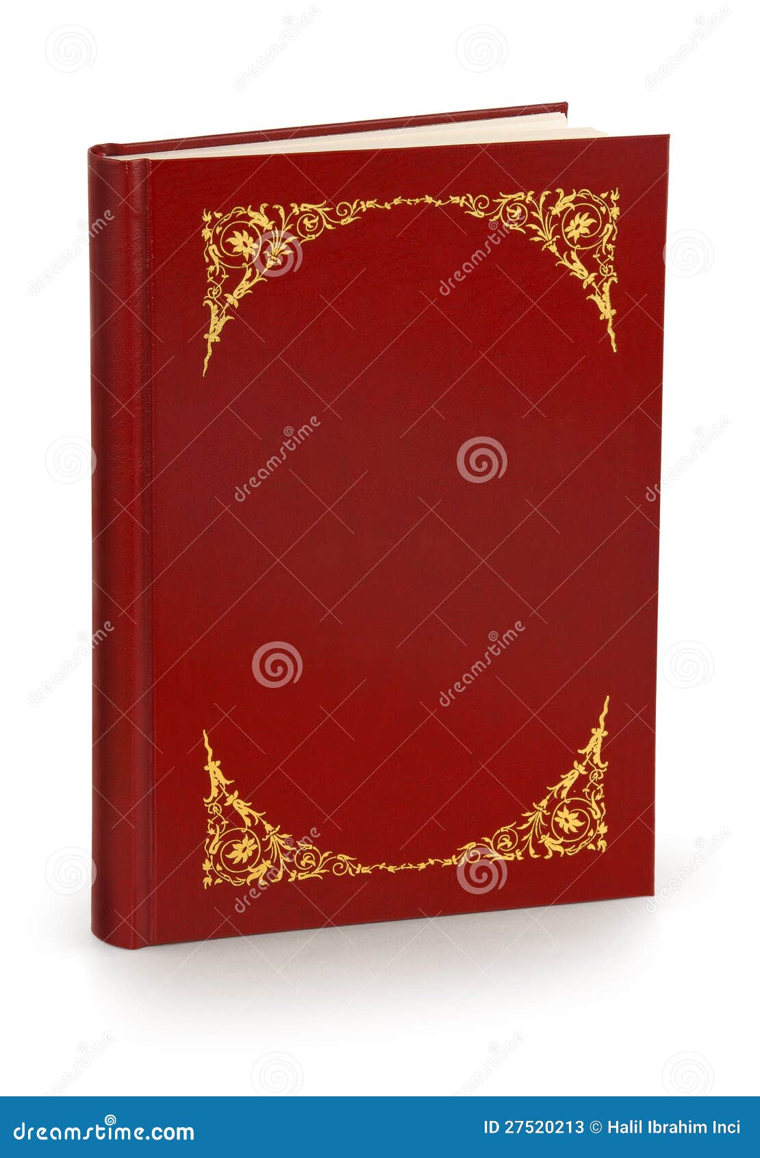 Book with Hard Cover - Clipping Path Stock Image - Image of design ...
