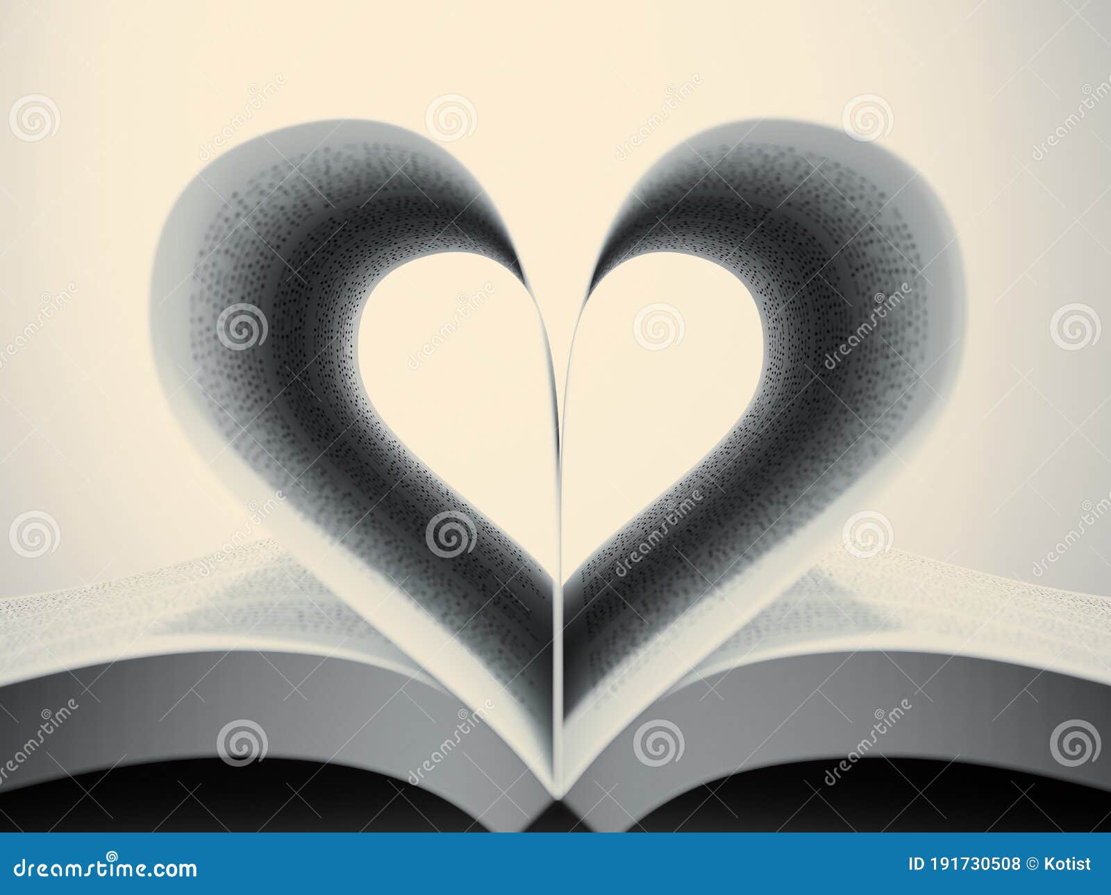 Book heart page design stock illustration. Illustration of heart ...