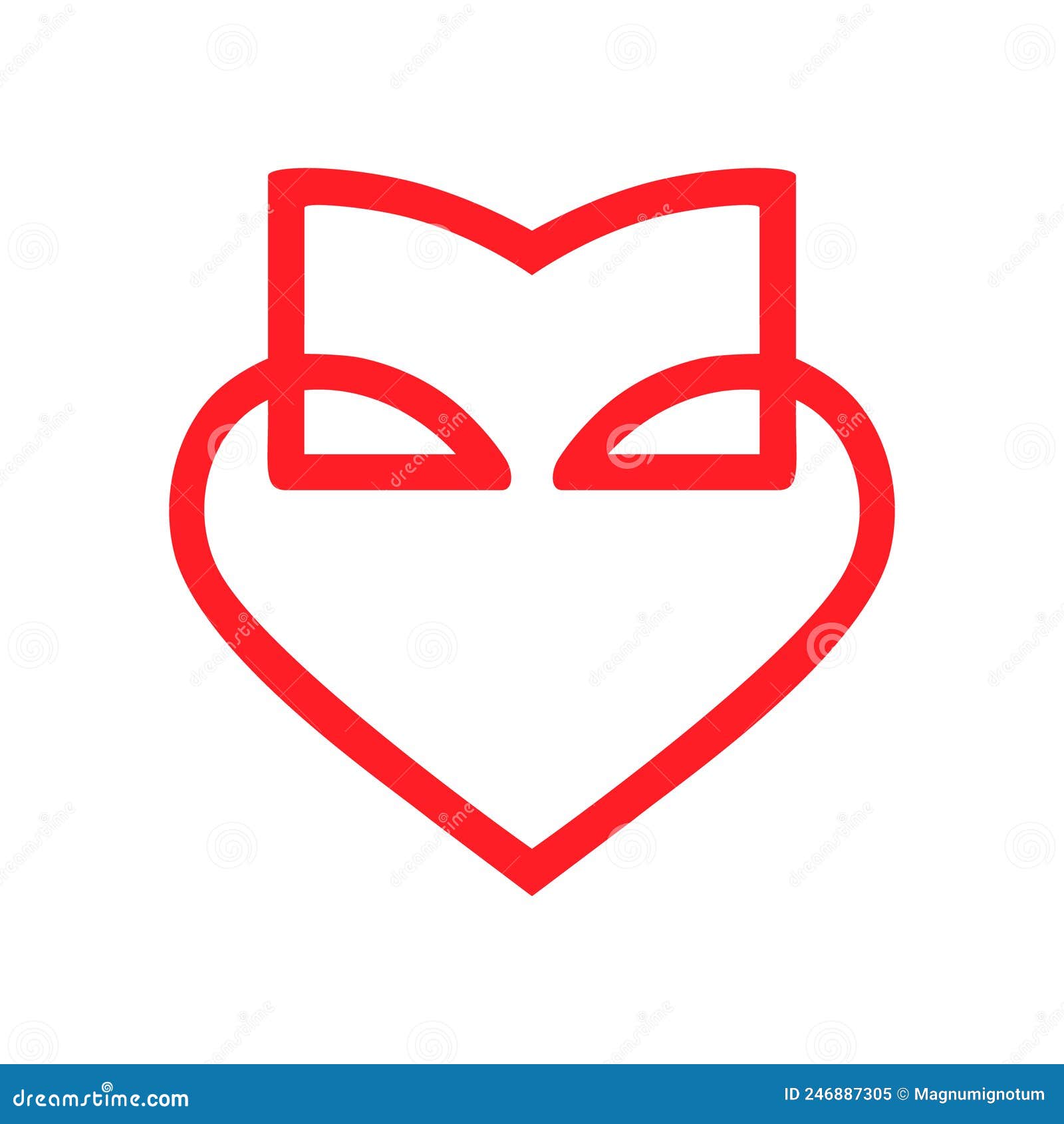 Book and Heart Symbol on White Backdrop Stock Vector - Illustration of ...