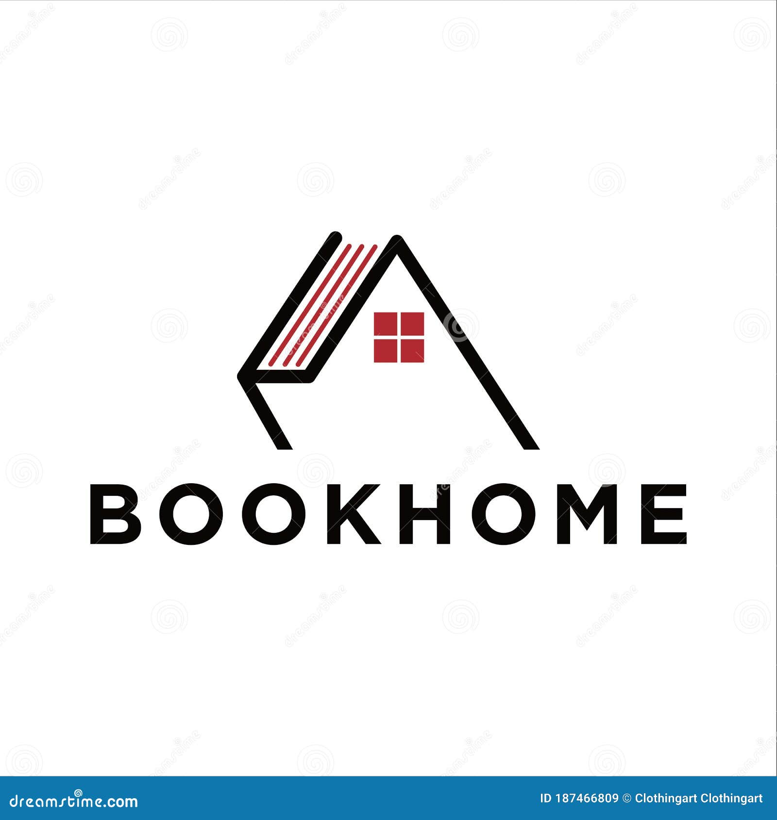 Book Home Logo Design Vector Graphic Design Template Stock Vector ...