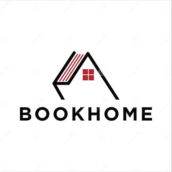 Book Home Logo Design Vector Graphic Design Template Stock Vector ...