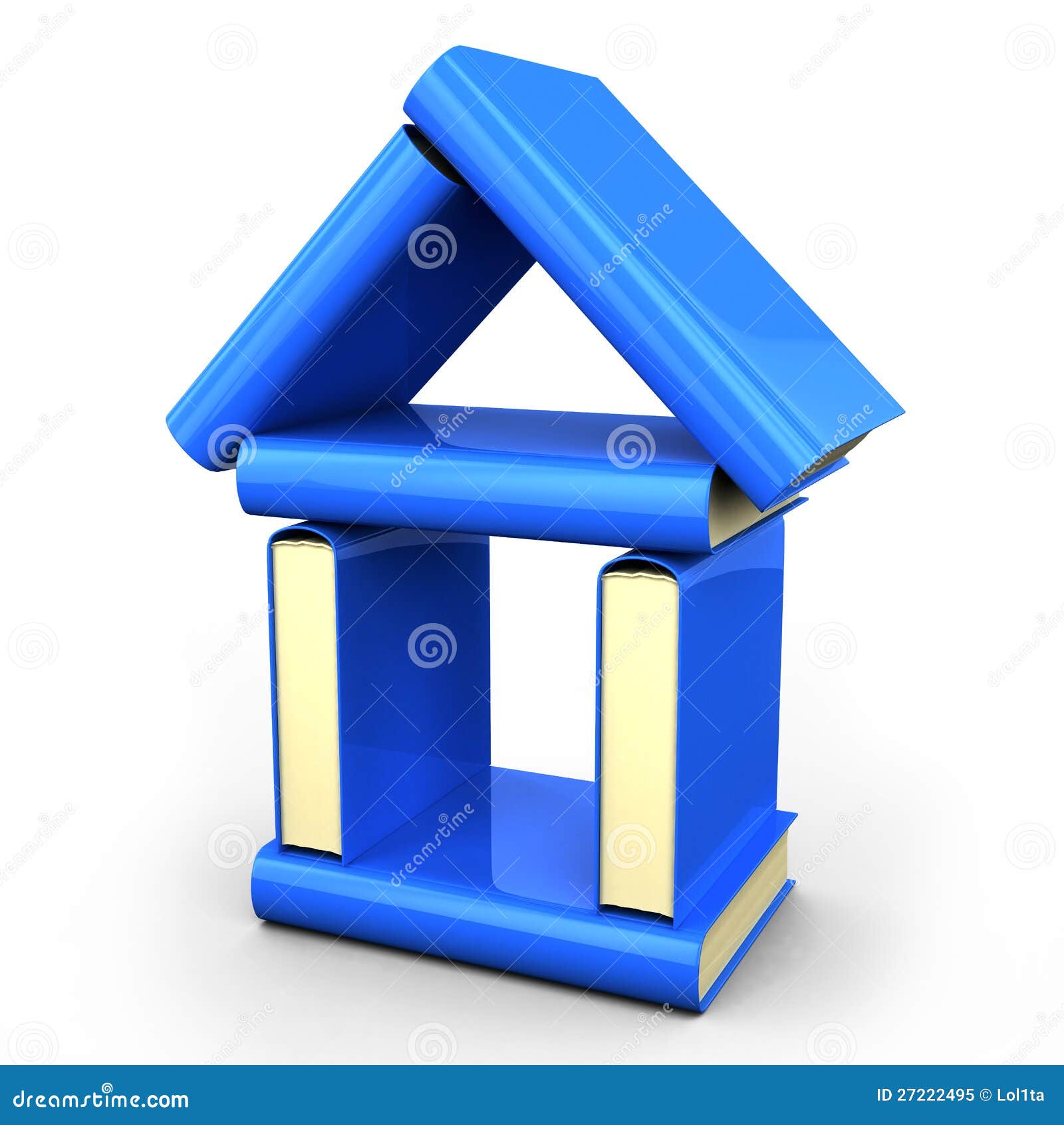 Book house stock illustration. Illustration of hard, knowledge - 27222495