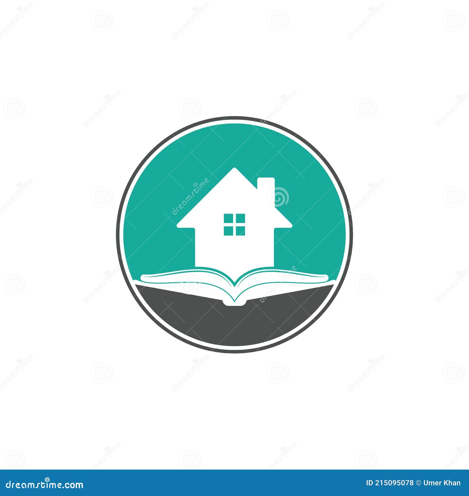Book House Logo Design Template. Stock Vector - Illustration of page ...