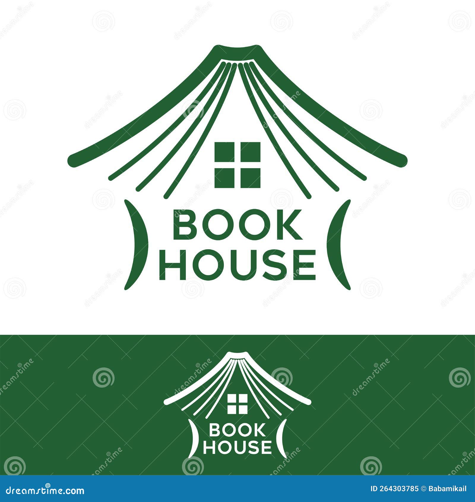 Book House Logo Vector Design Stock Vector - Illustration of literature ...