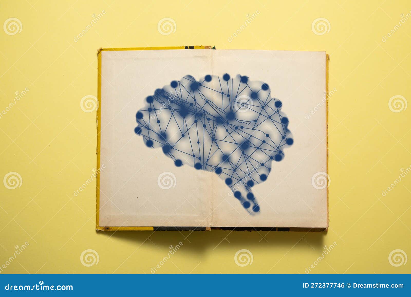 Book with a Human Brain. Knowledge Stock Photo - Image of mind, human ...