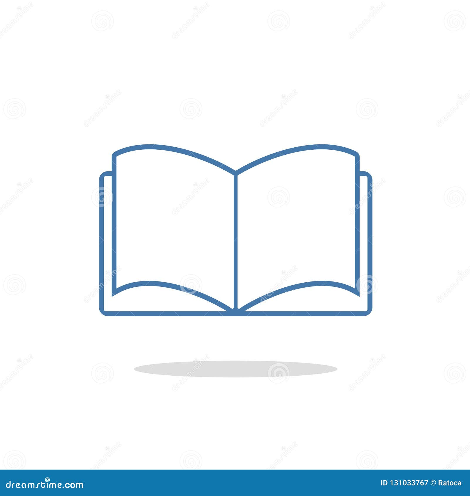 Book icon design stock vector. Illustration of shape - 131033767