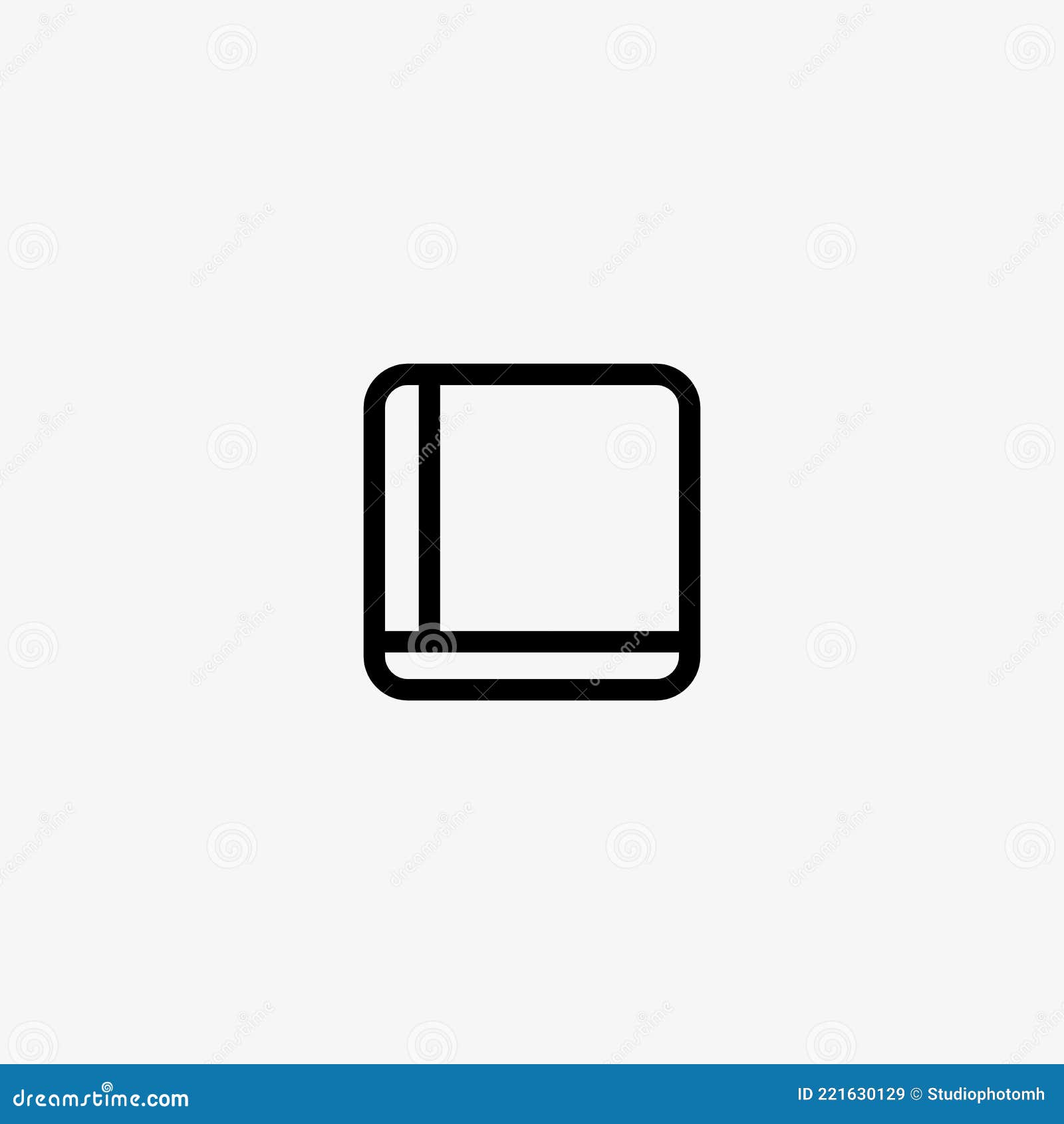 Book Icon in Line Design Style. Library Vector Illustration Stock ...