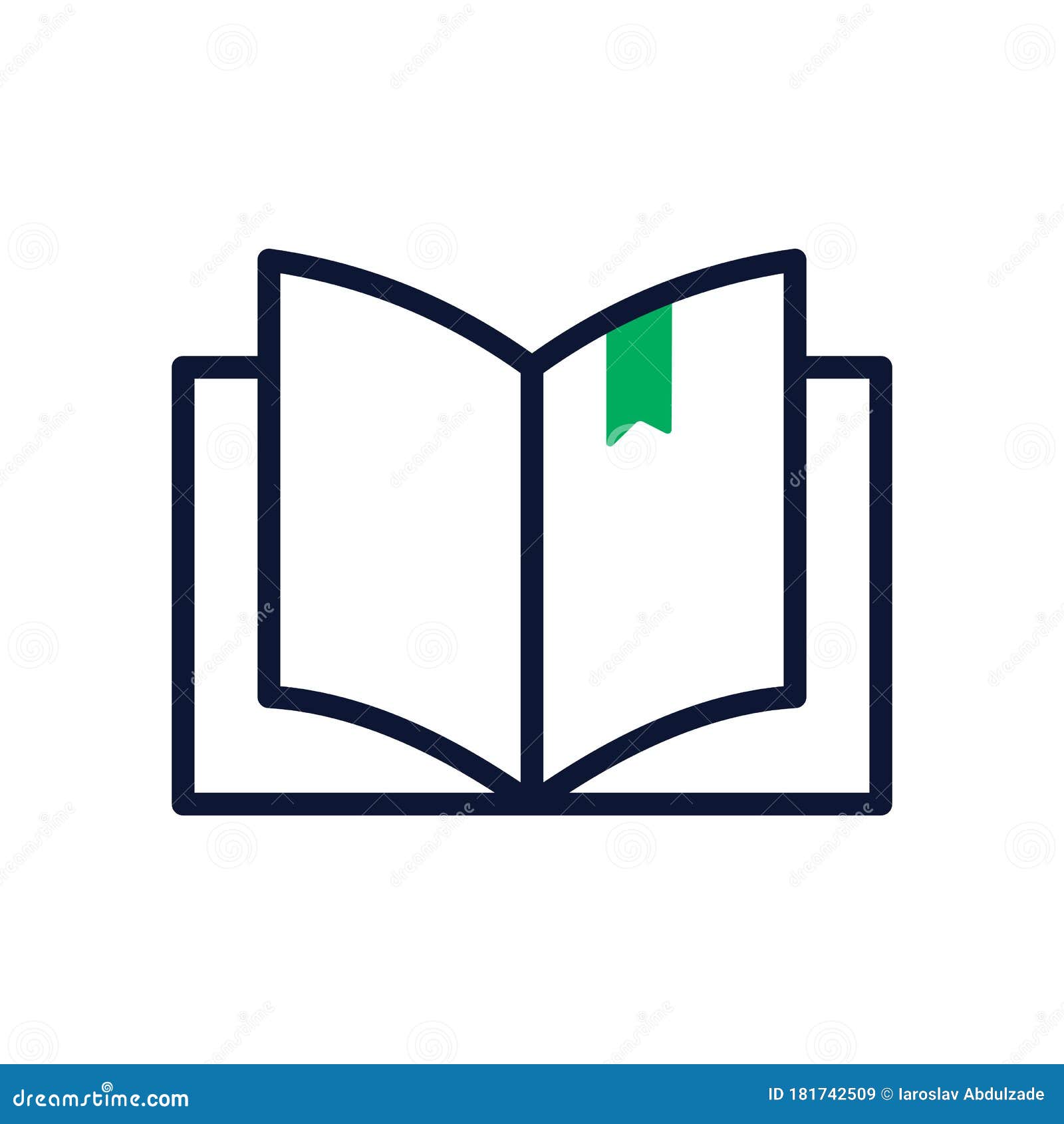 Book Icon Related To Education, Library, Book Store or Knowledge Symbol ...
