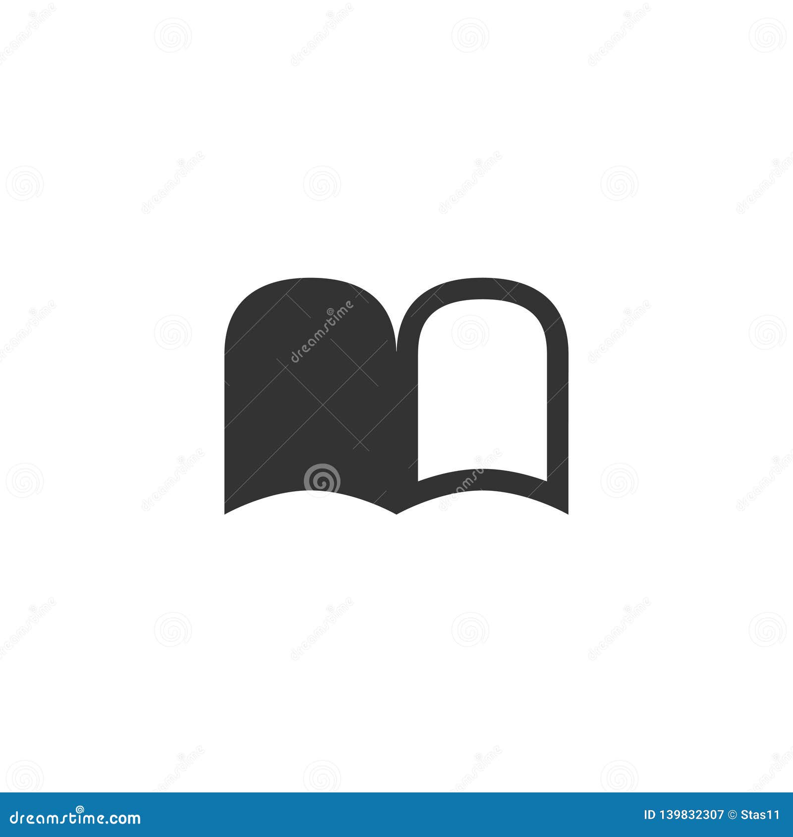 Book Icon in Simple Design. Vector Illustartion Stock Vector ...