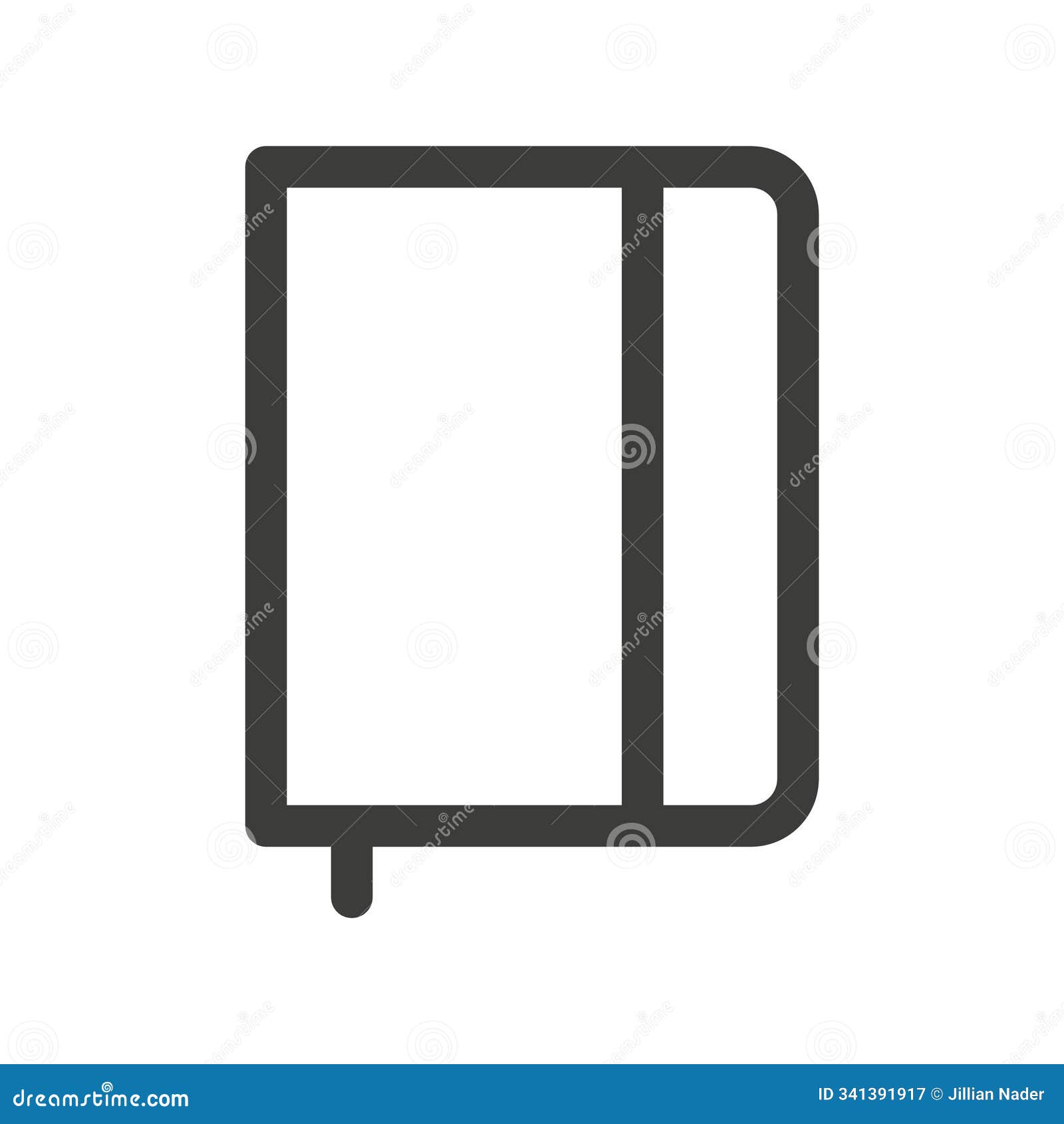 Book Icon Simple Outline Vector Logo Stock Vector - Illustration of ...