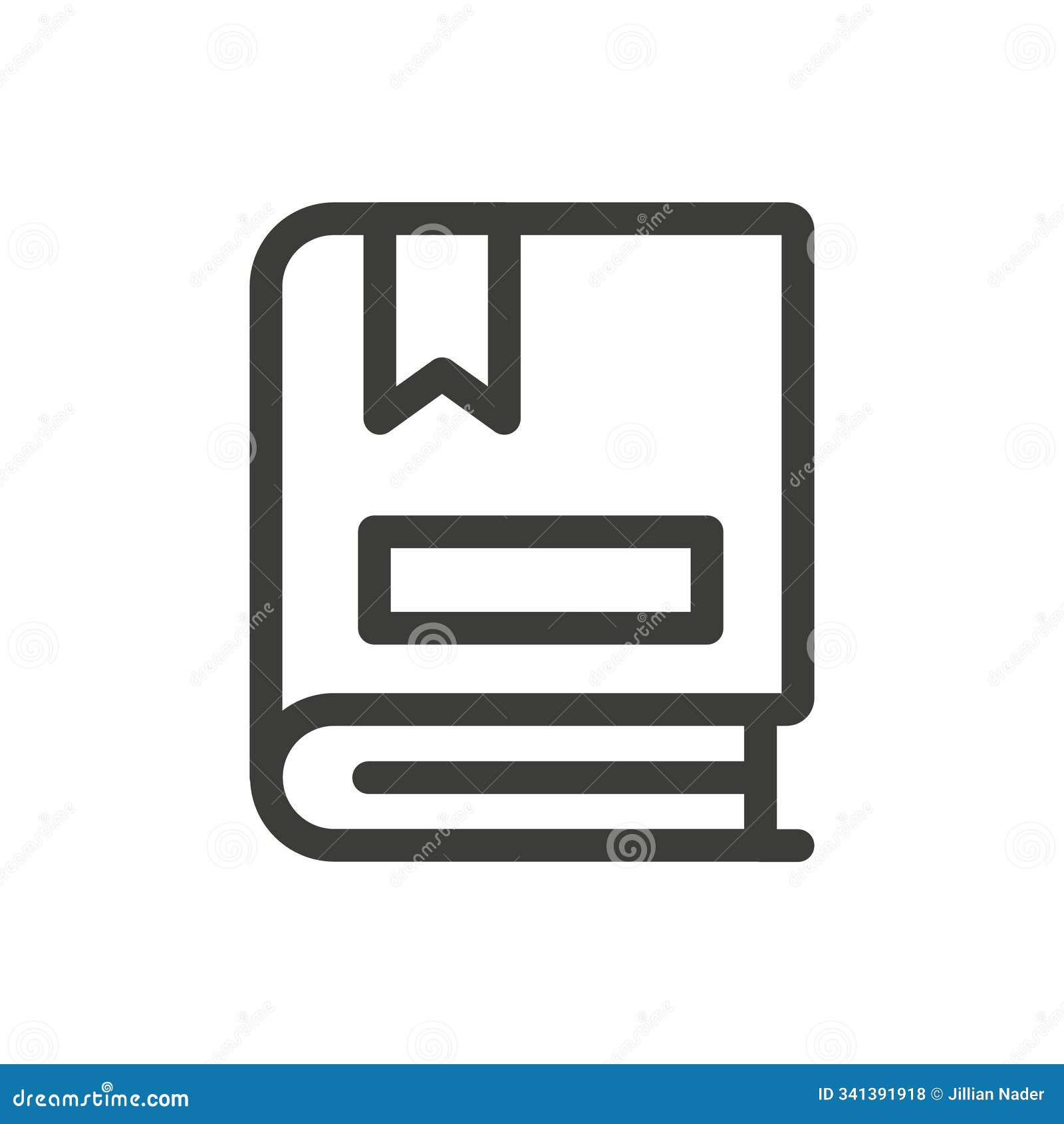 Book Icon Simple Outline Vector Logo Stock Vector - Illustration of ...