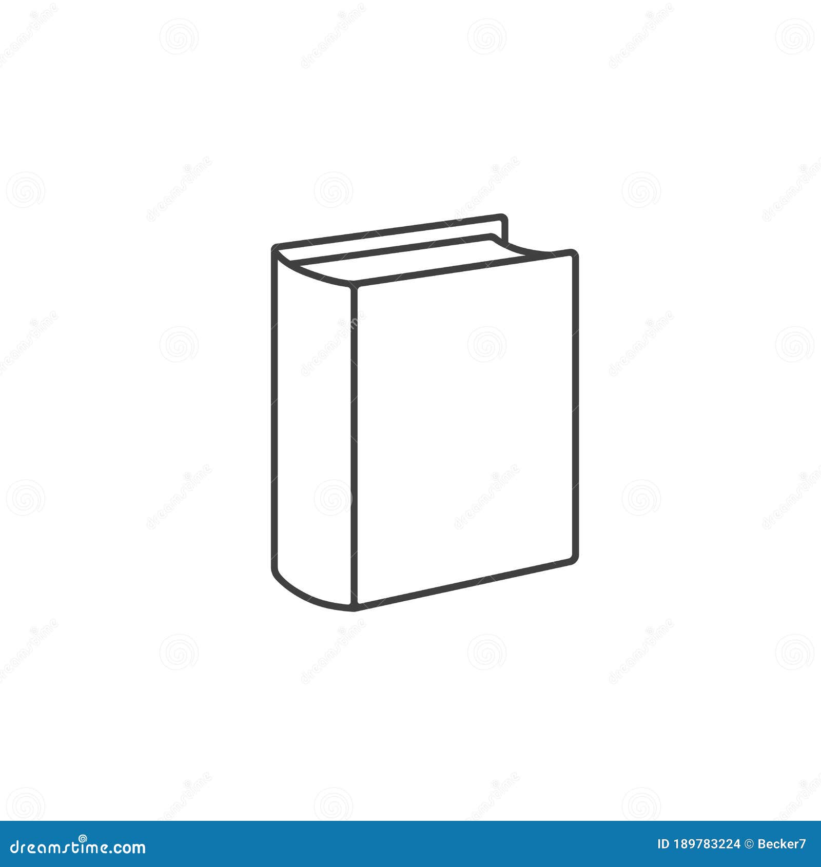 Book icon. Standing book stock vector. Illustration of education ...
