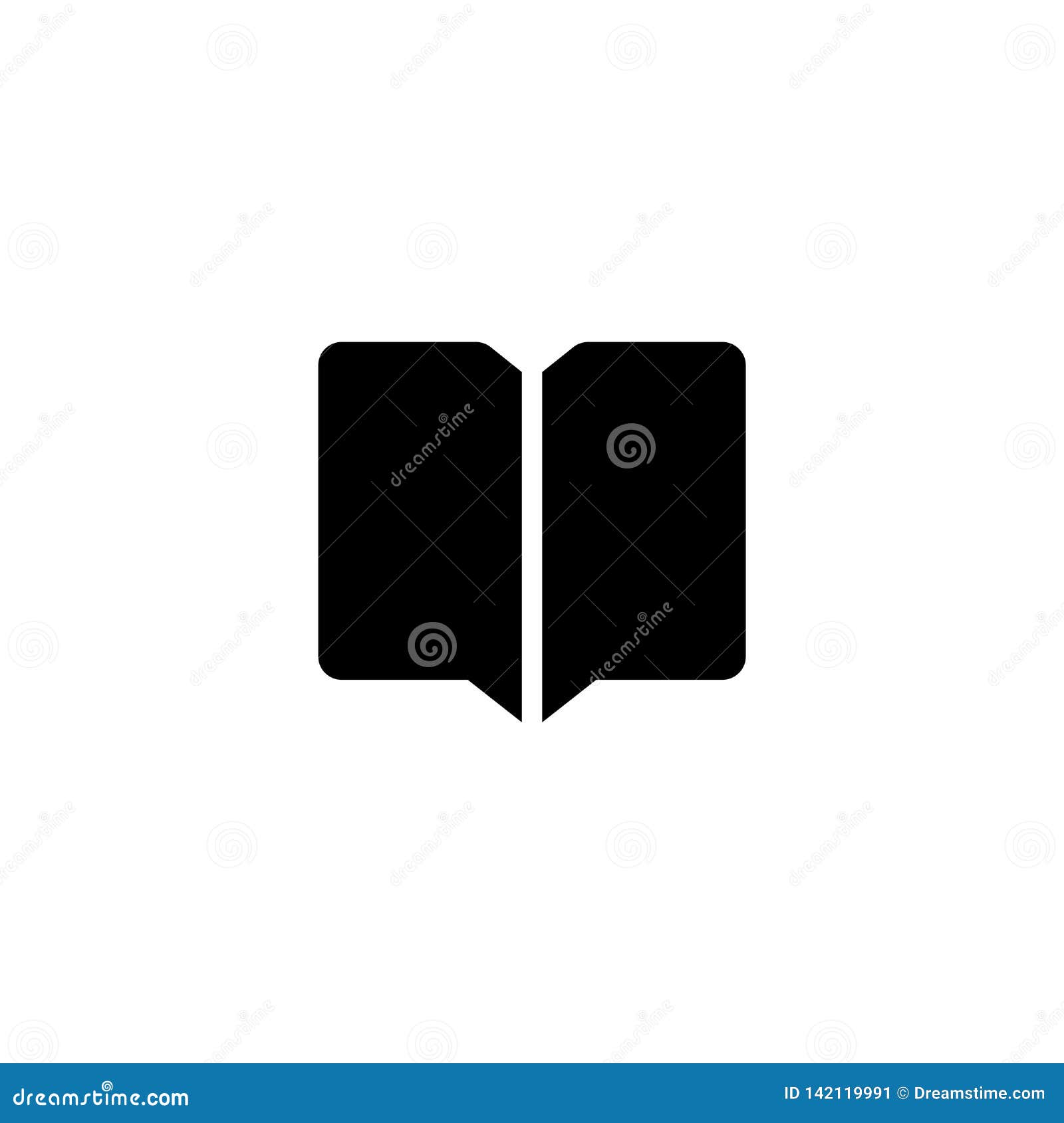 Book Icon. Telephone Number Book Sign Stock Illustration - Illustration ...