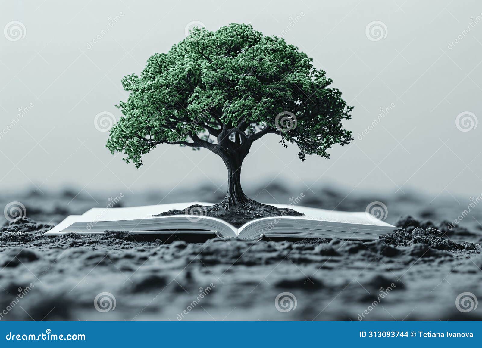 Knowledge Blossoms. Symbolizing Growth And Learning Stock Image ...