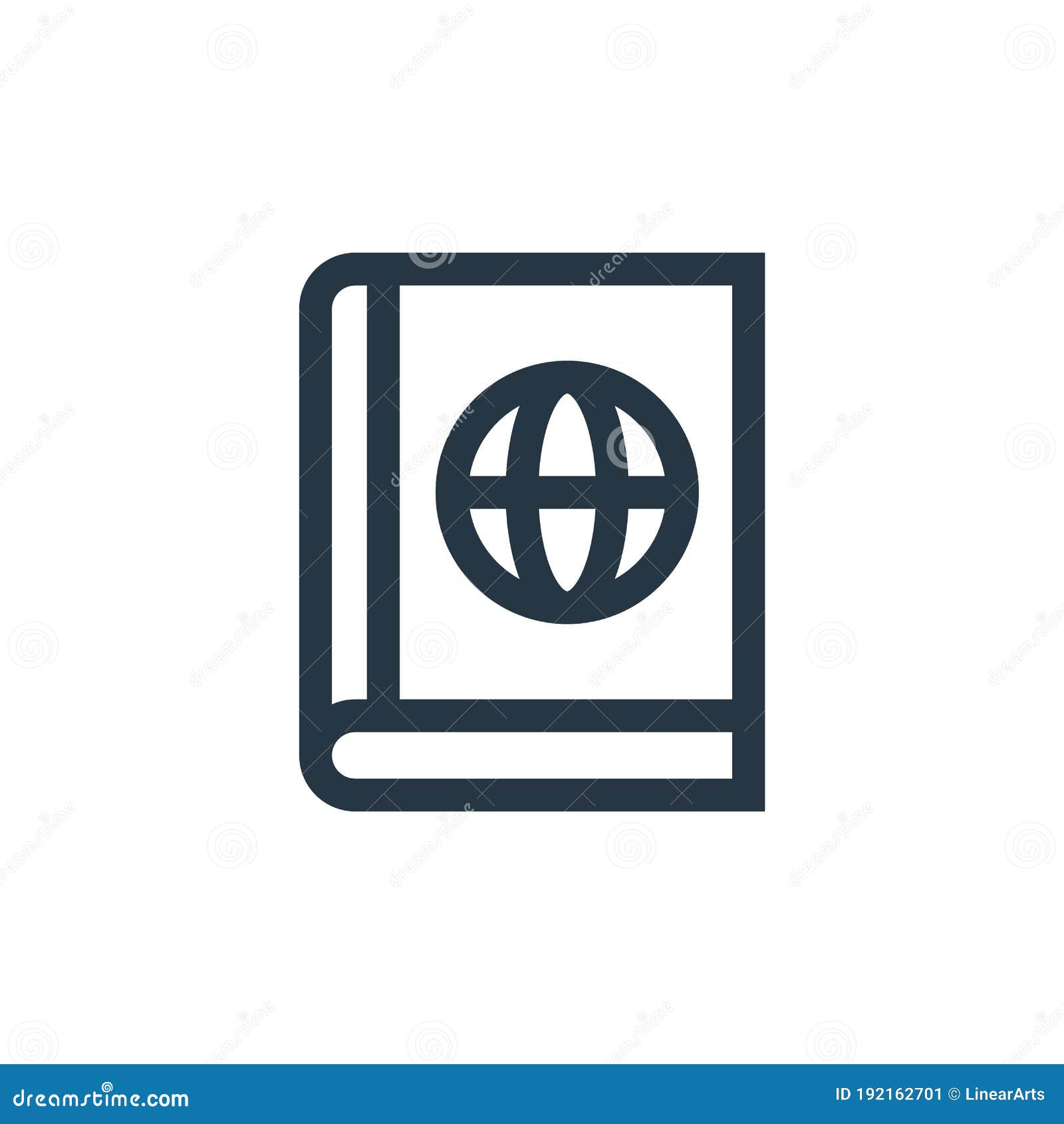 Book Icon Vector from Books Concept. Thin Line Illustration of Book ...