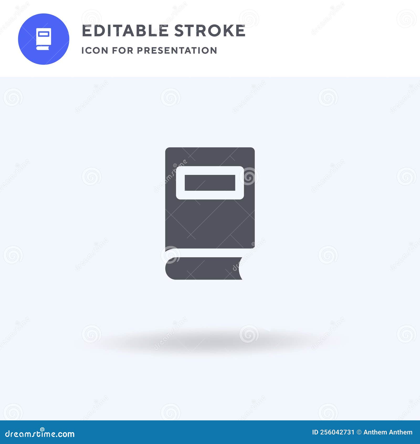 Book Icon Vector, Filled Flat Sign, Solid Pictogram Isolated on White ...