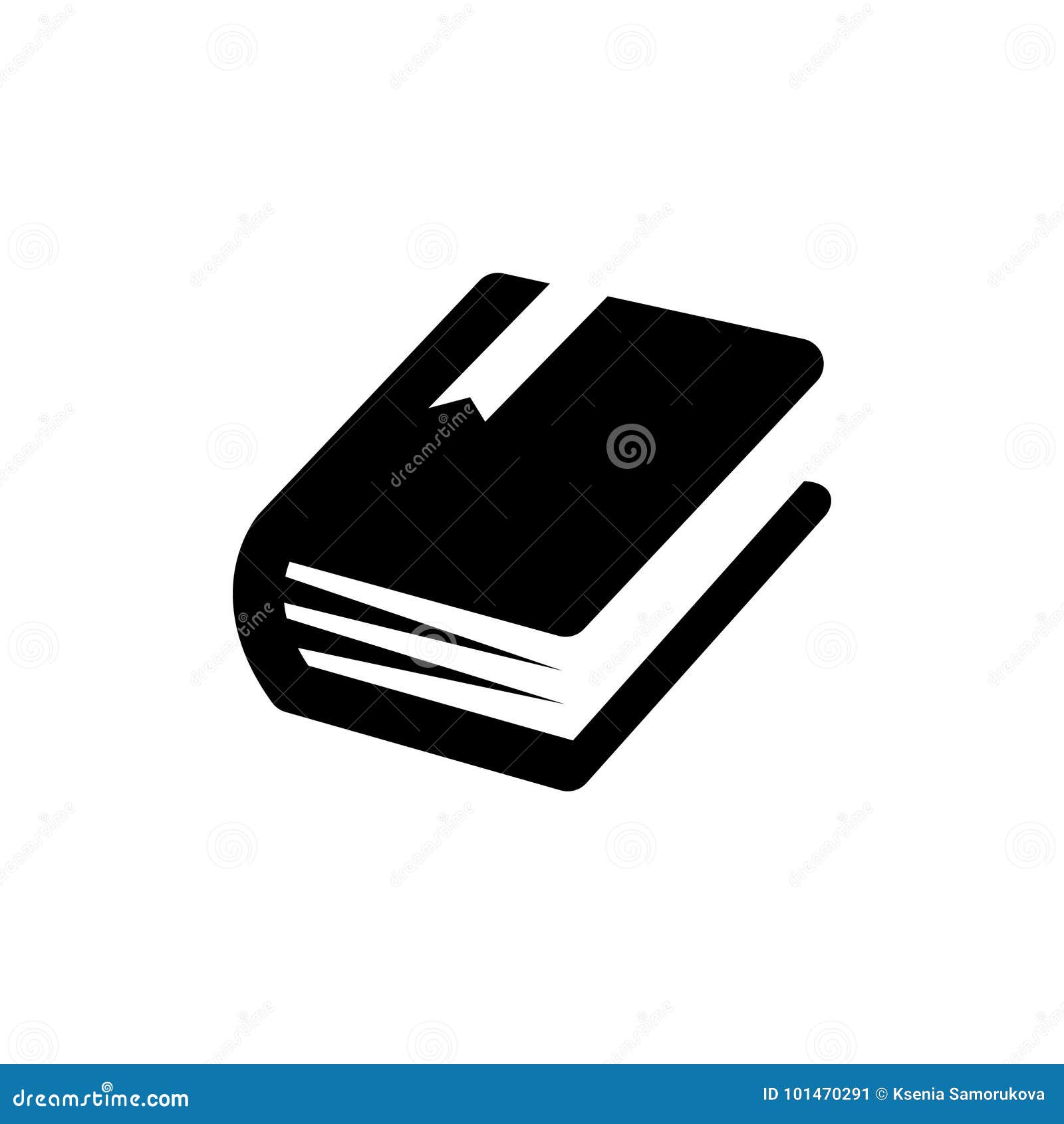 Book Icon. Vector Flat Symbol Stock Vector - Illustration of background ...