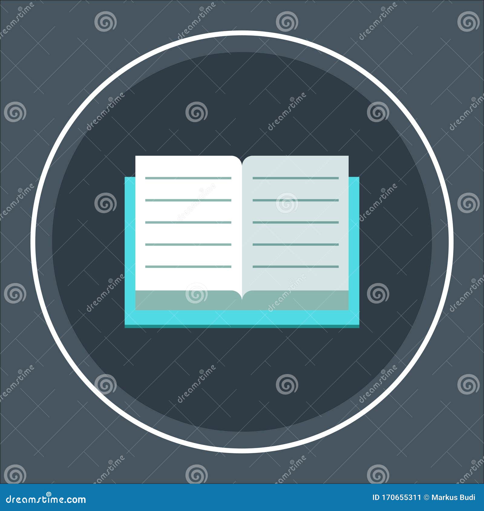 Book Icon Vector Illustration Smart Learning Education Stock Vector ...