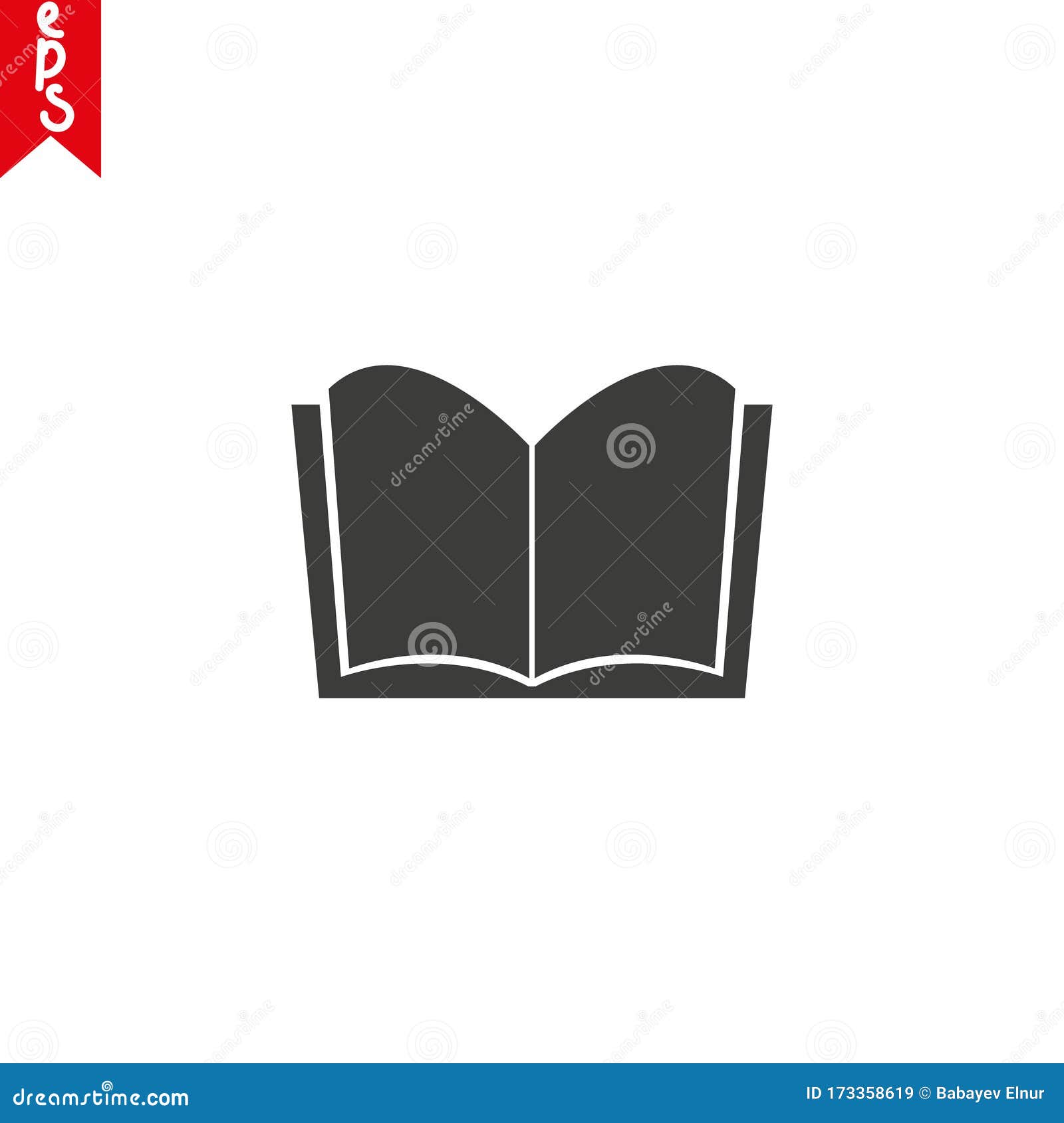 Book Icon Vector, Solid Illustration, Pictogram Isolated on White Stock ...