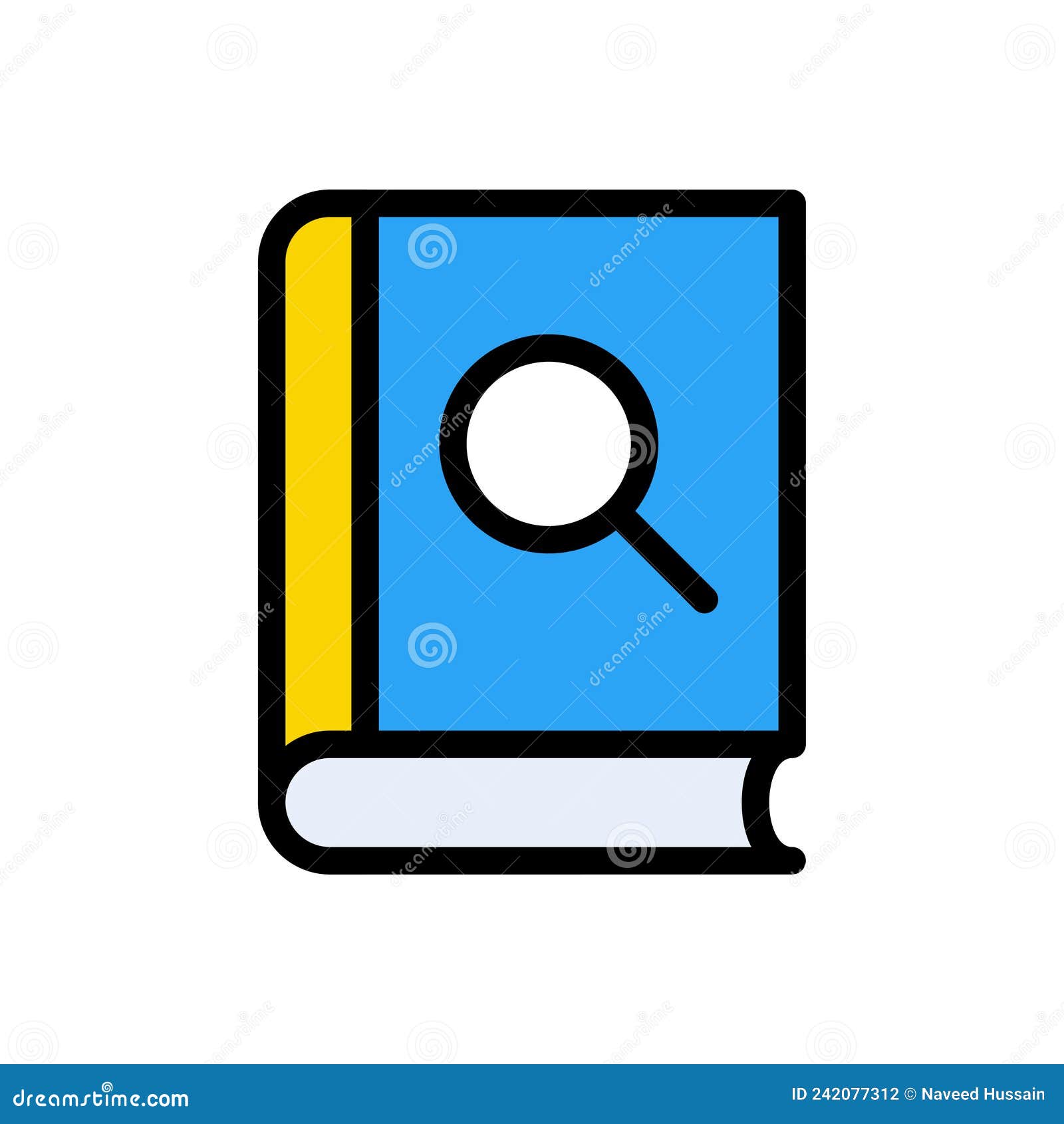 Book Vector Color Line Icon Stock Vector - Illustration of premium ...