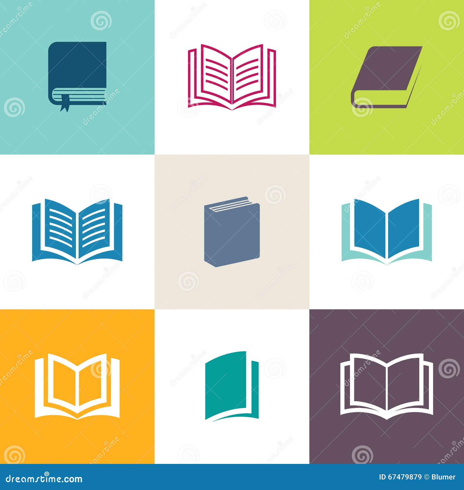 Book icons collection stock vector. Illustration of literature - 67479879