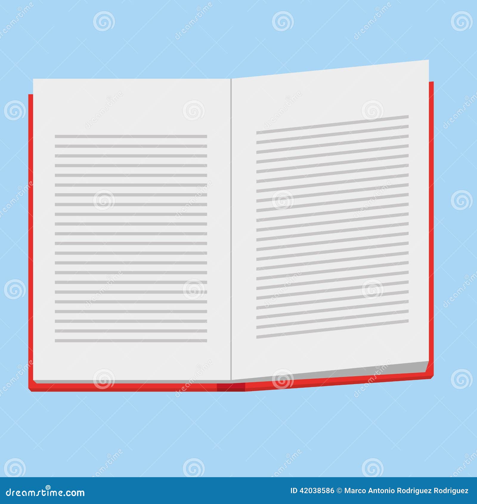Book Illustration Isolated on Color Background Stock Illustration ...