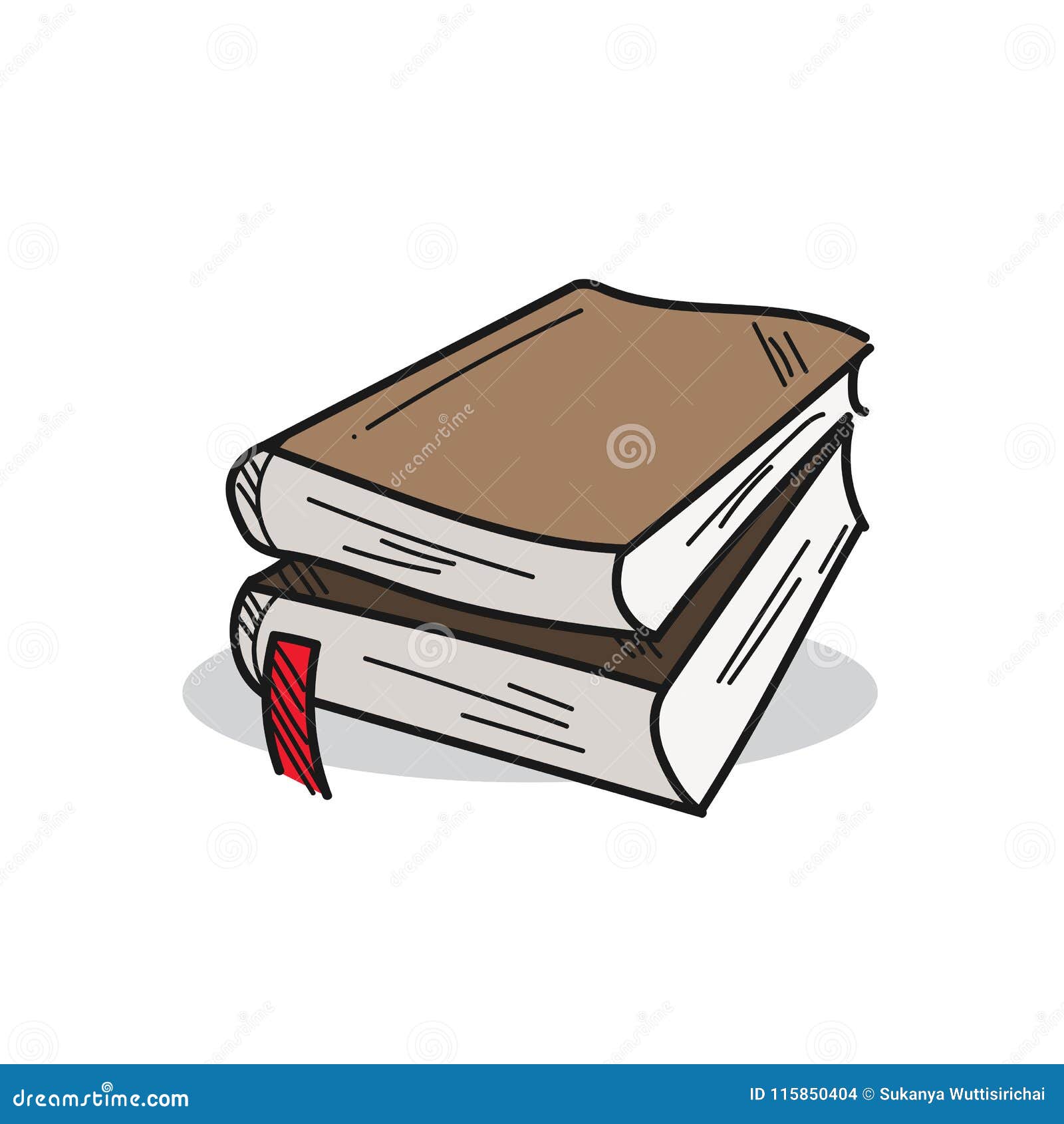 Book Illustration on a White Background Stock Illustration ...