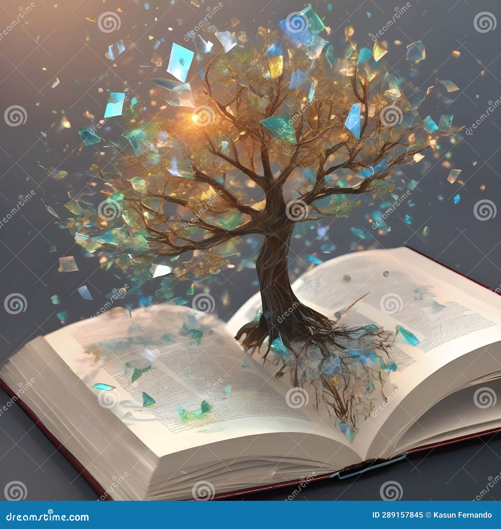 Book of Imagination: the Tree of Wisdom Stock Illustration ...