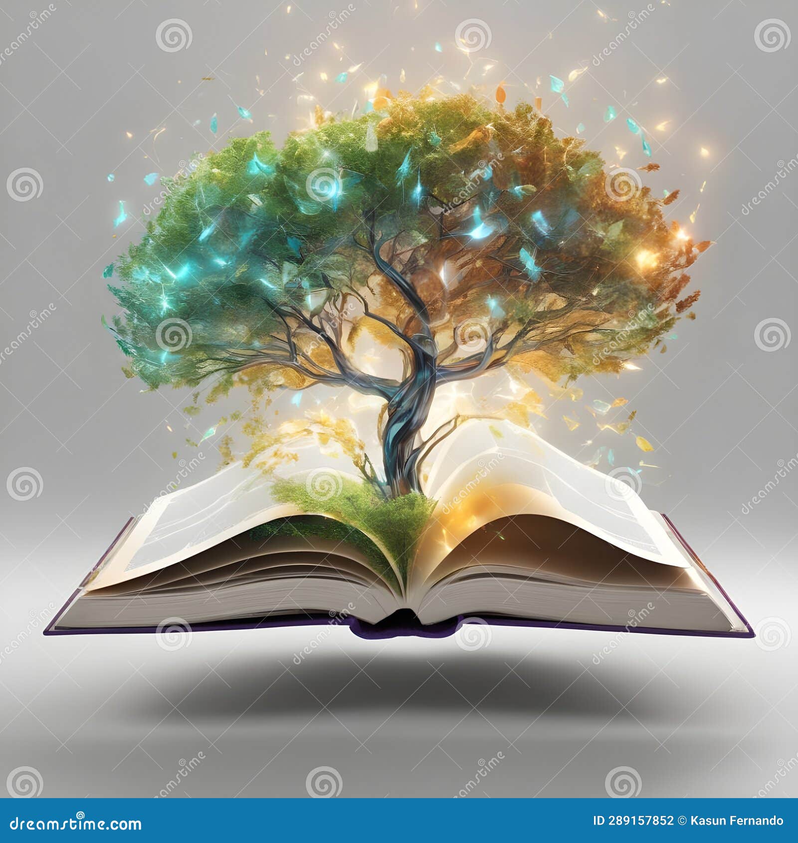 Book of Imagination: the Tree of Wisdom Stock Illustration ...