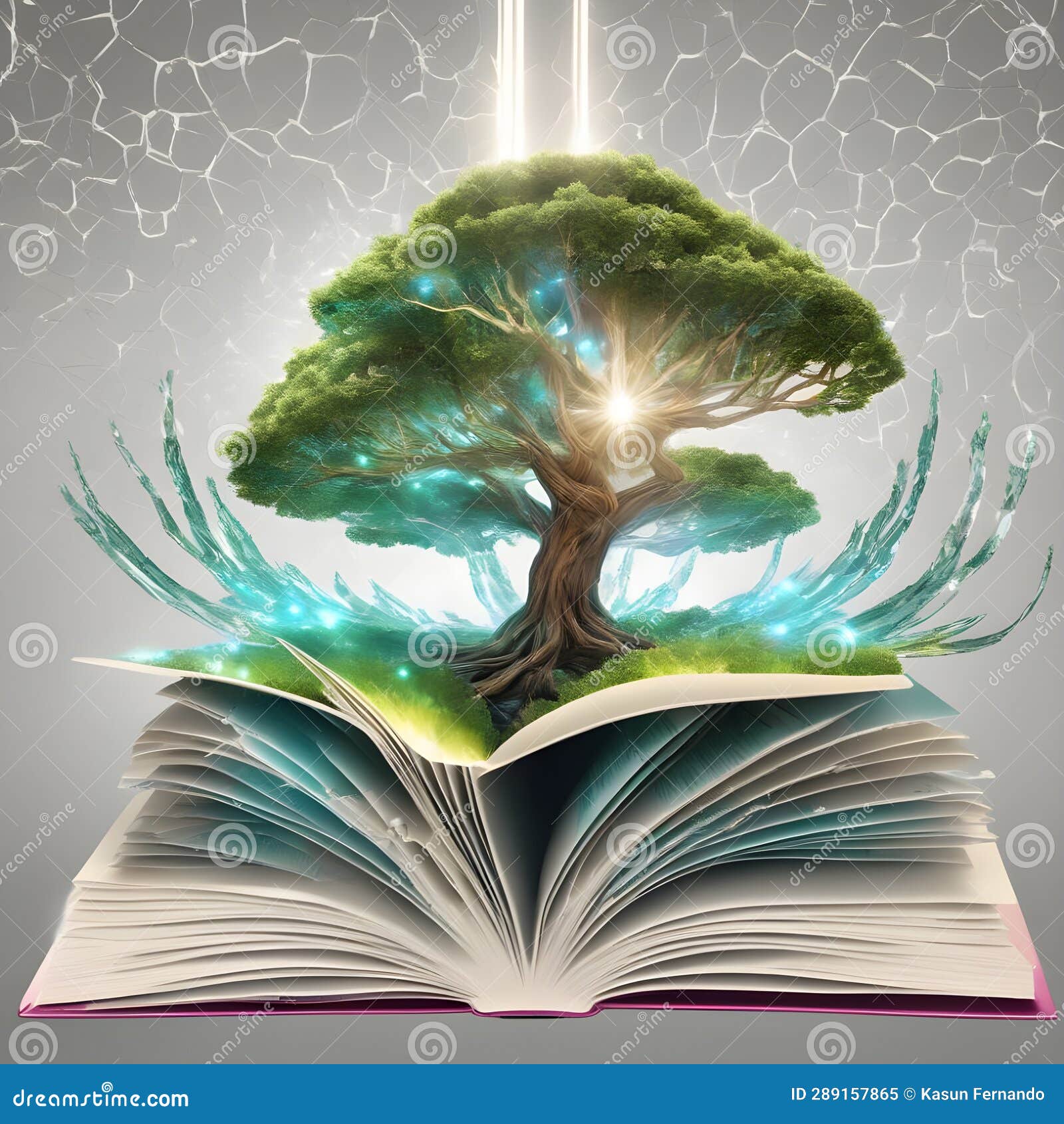 Book of Imagination: the Tree of Wisdom Stock Illustration ...