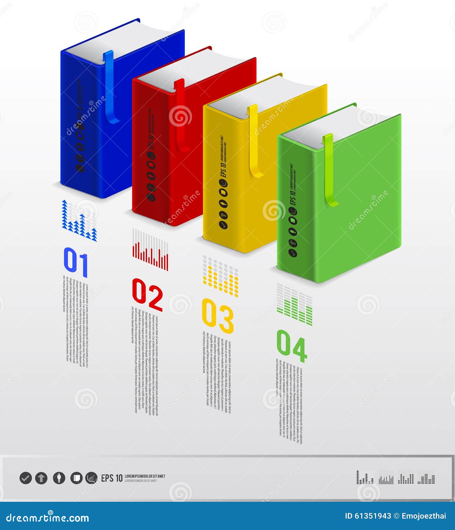 Book infographic stock vector. Illustration of concept - 61351943