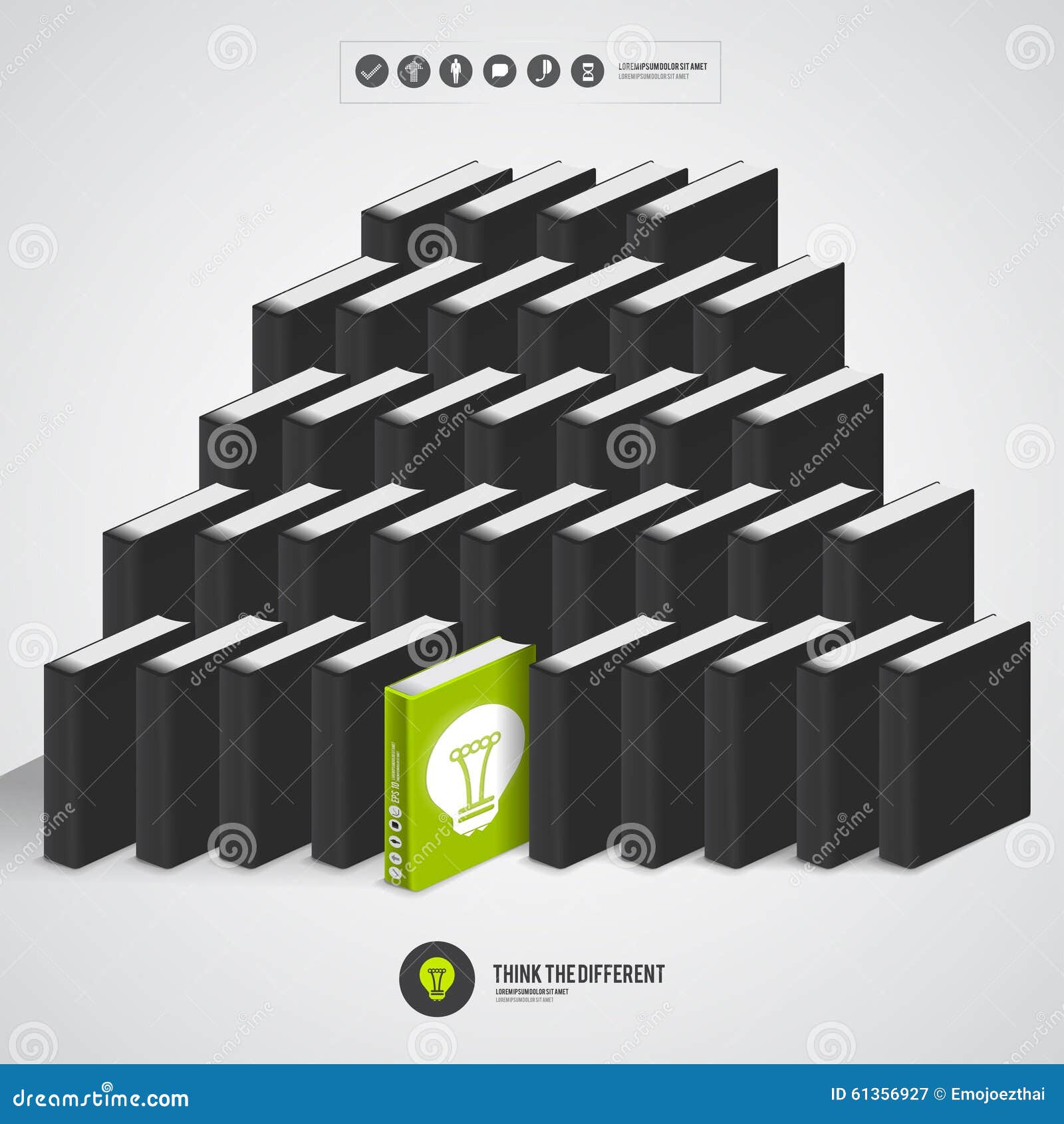 Book infographic stock illustration. Illustration of isolated - 61356927